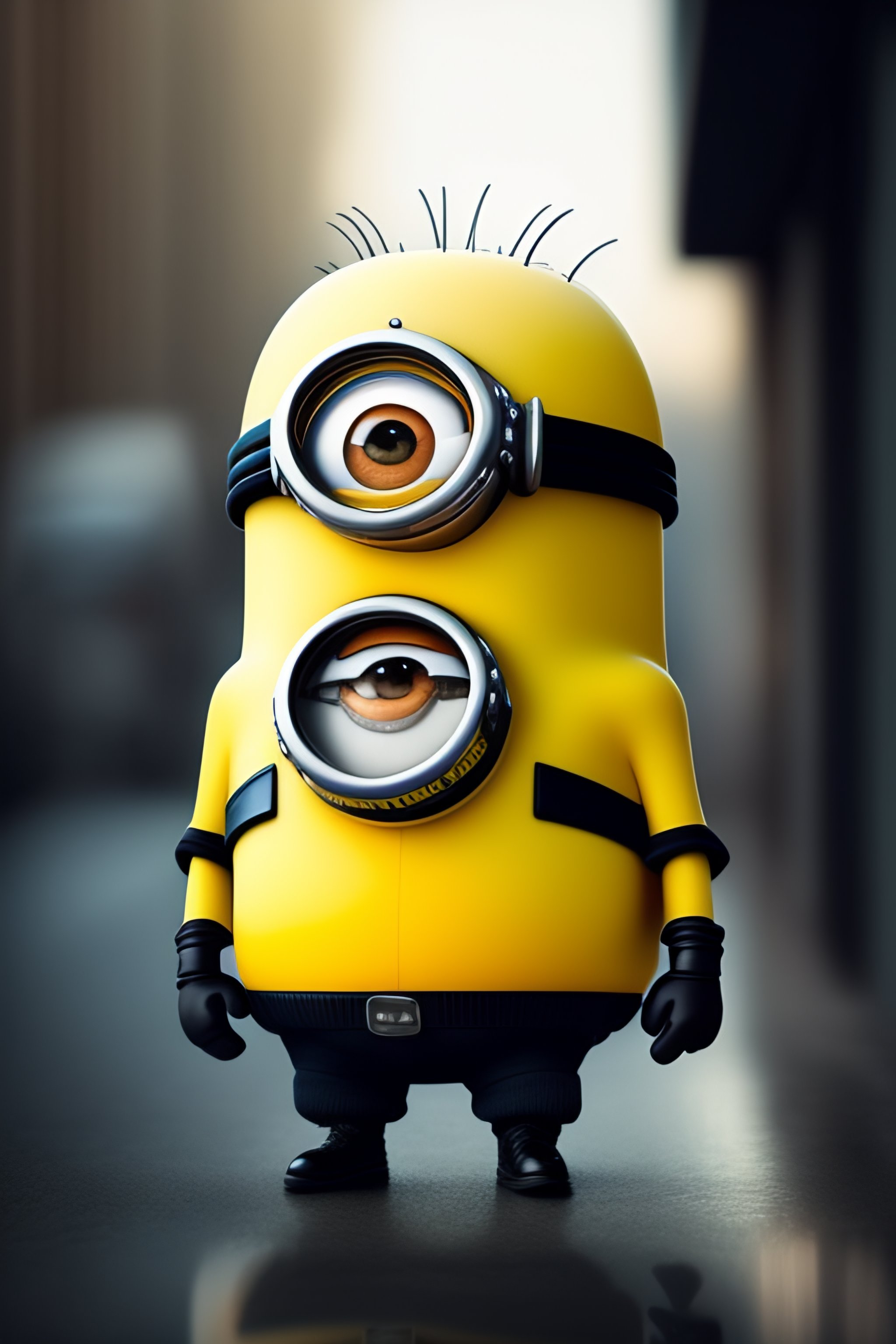 Lexica - A Minion wearing the clothes of a stormtrooper