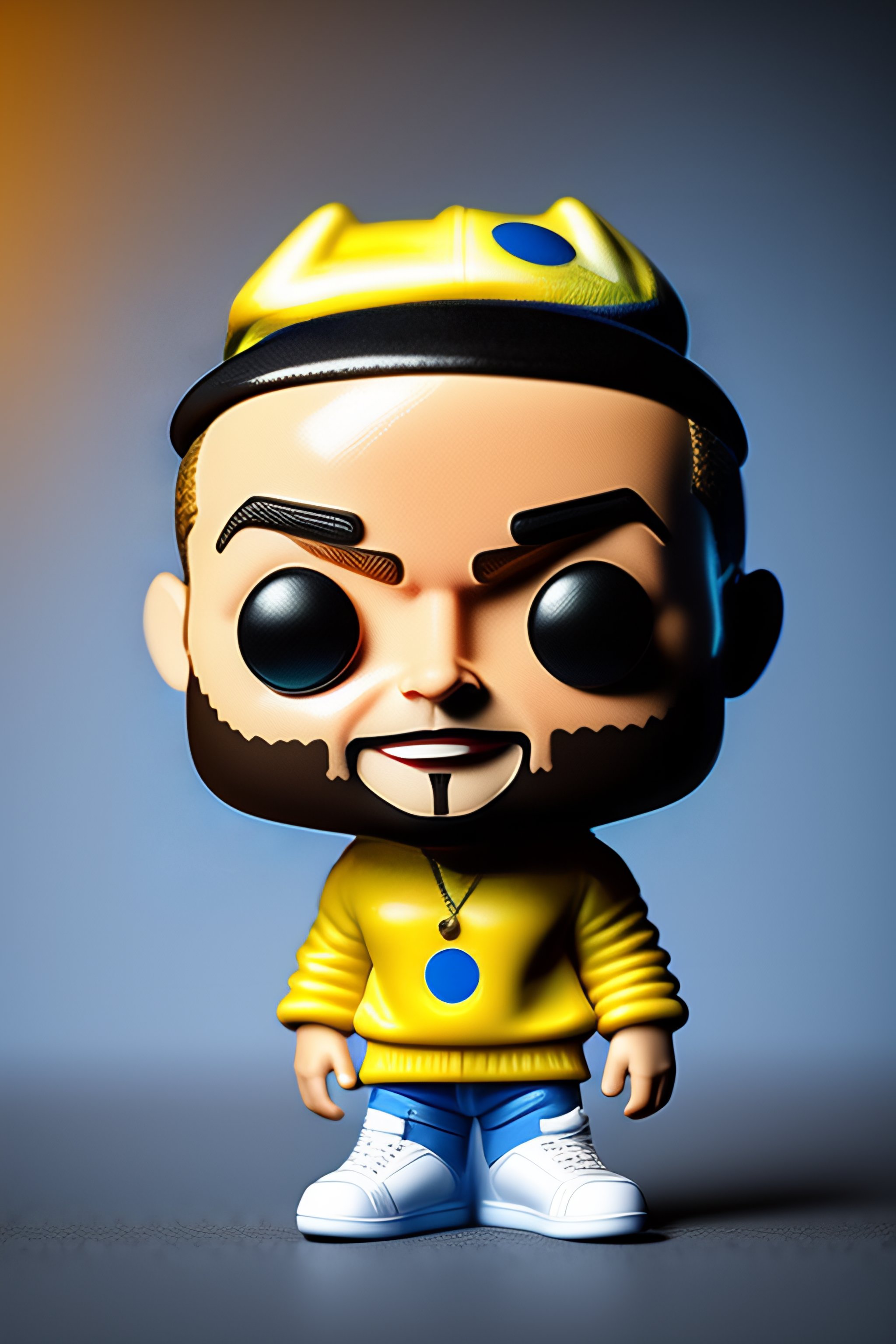 Lexica - 3d render of funko pop Mac Miller light guy jazel eyes a ...