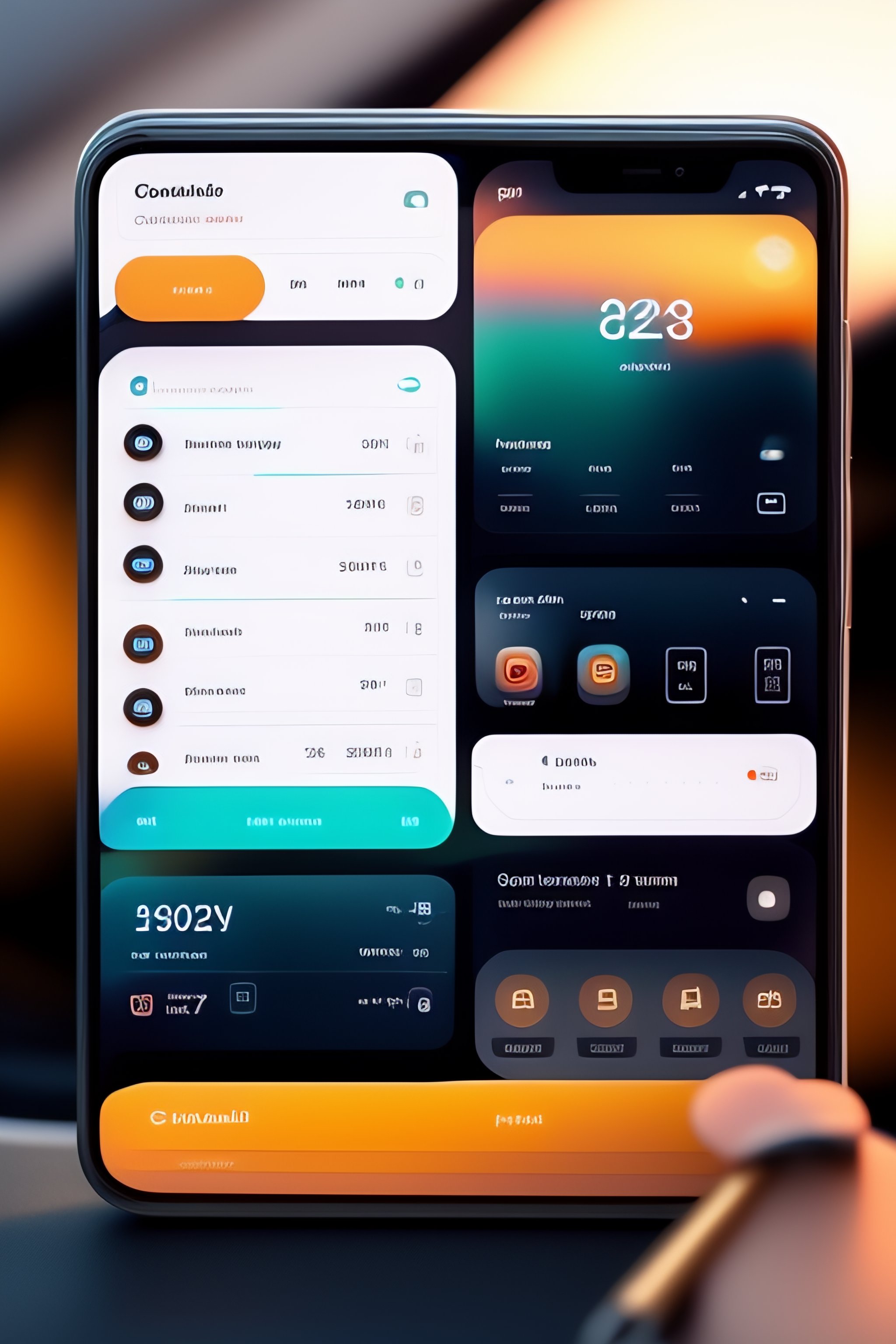 Lexica - Car UI UX interface design dimensional elements