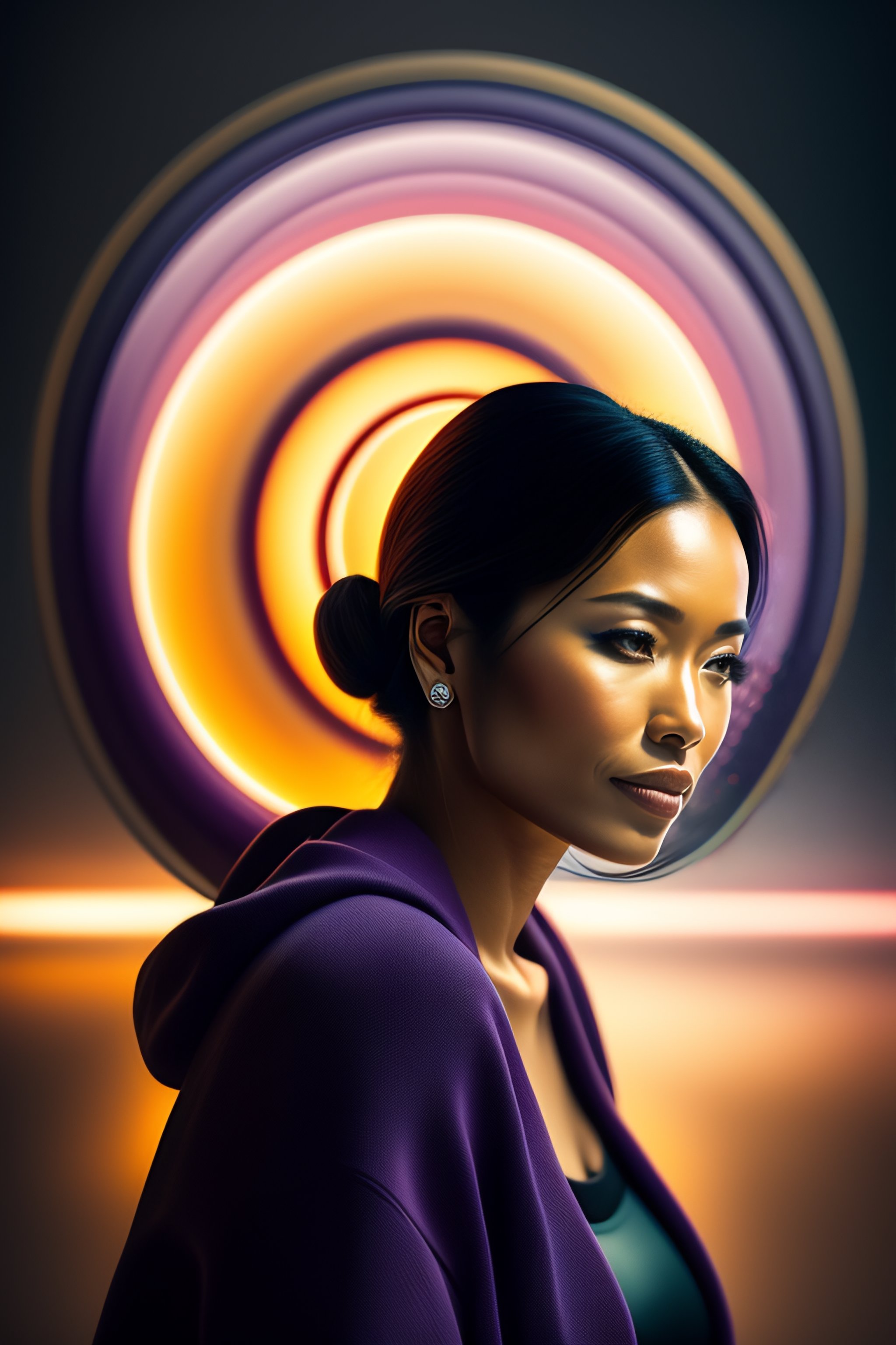 Lexica - Woman sitting and playing with soundballs