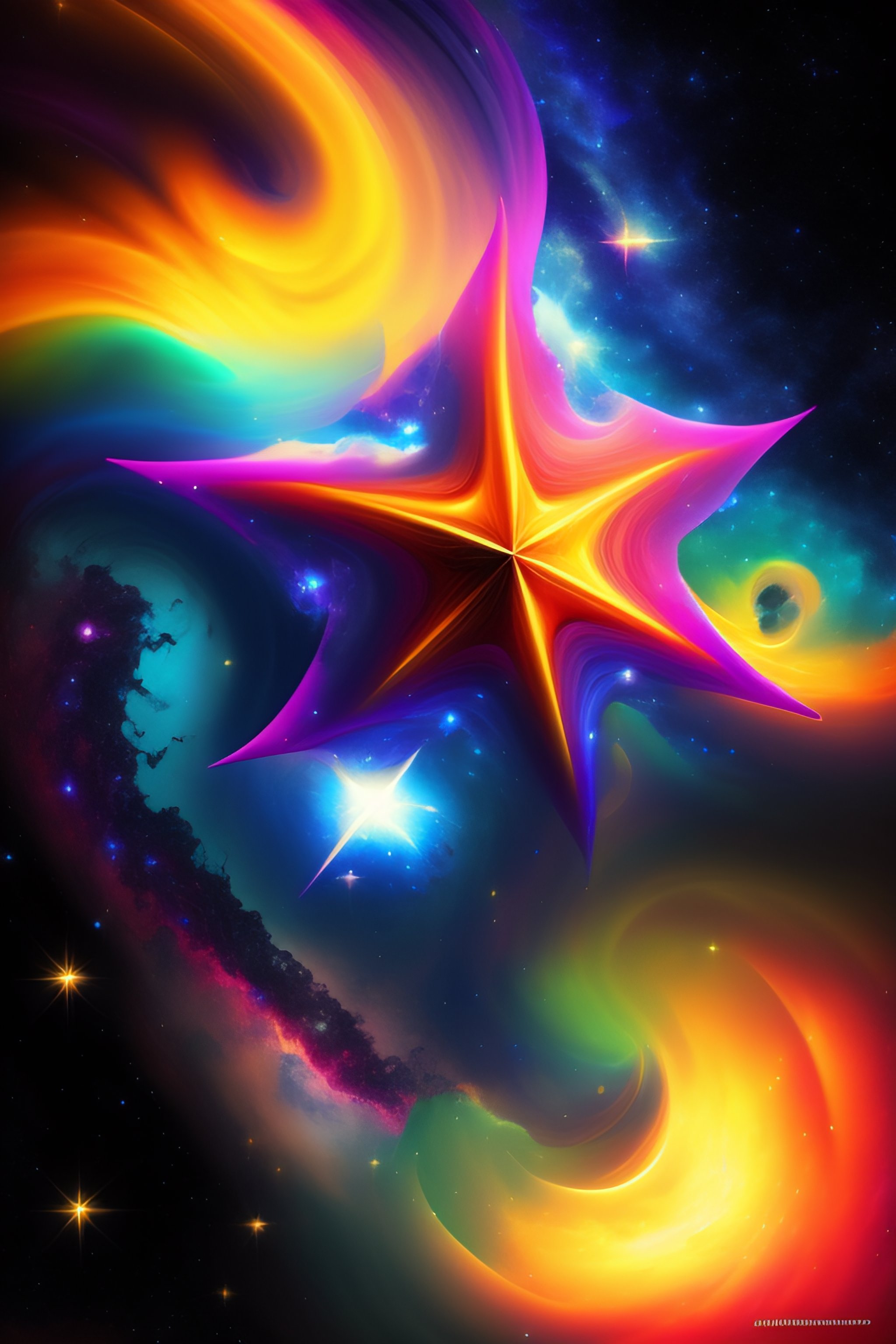 Lexica - Nebula star cartoon