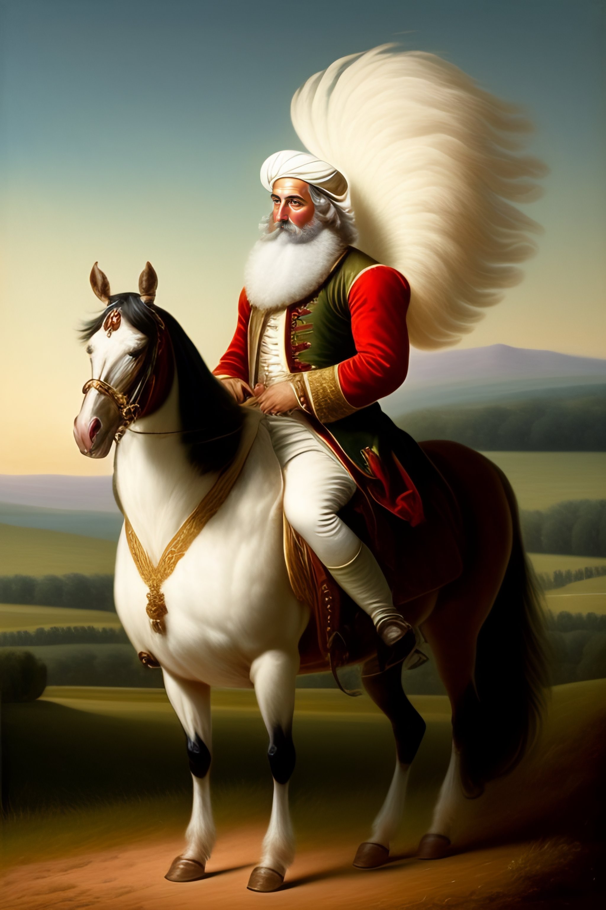 Lexica - An 18th century style Jewish man with a white beard wearing a ...