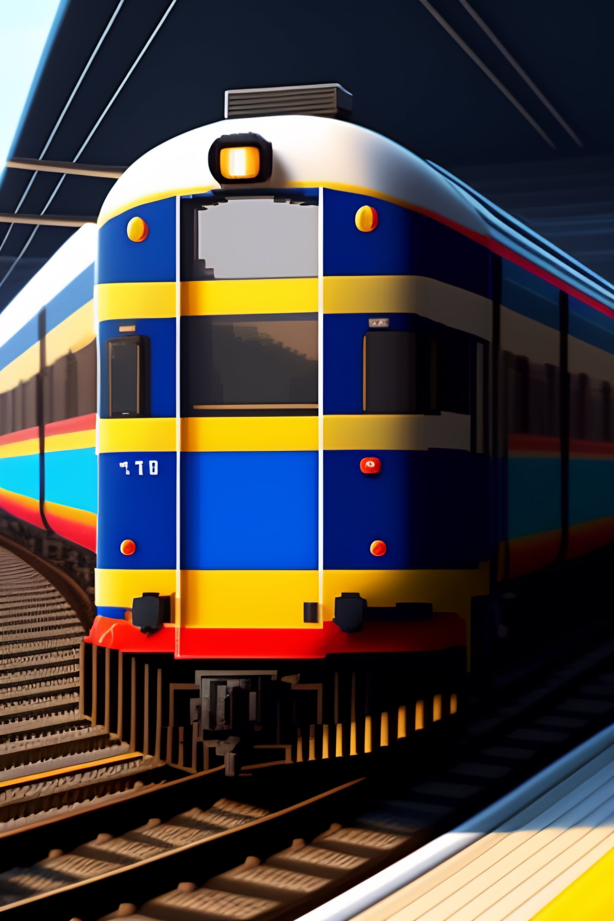 Lexica - Late train, hyper-realistic pixel art