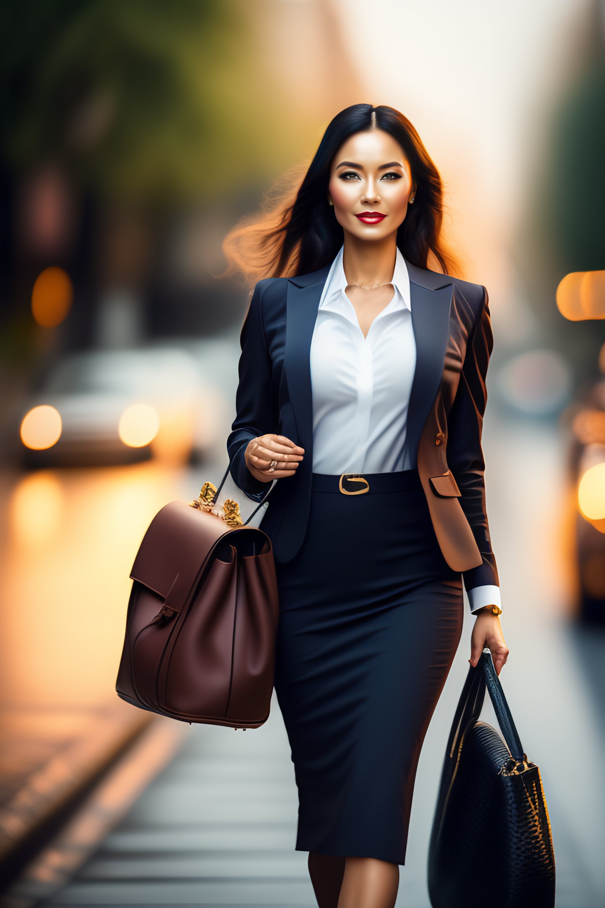 Lexica - Business woman going to work morning