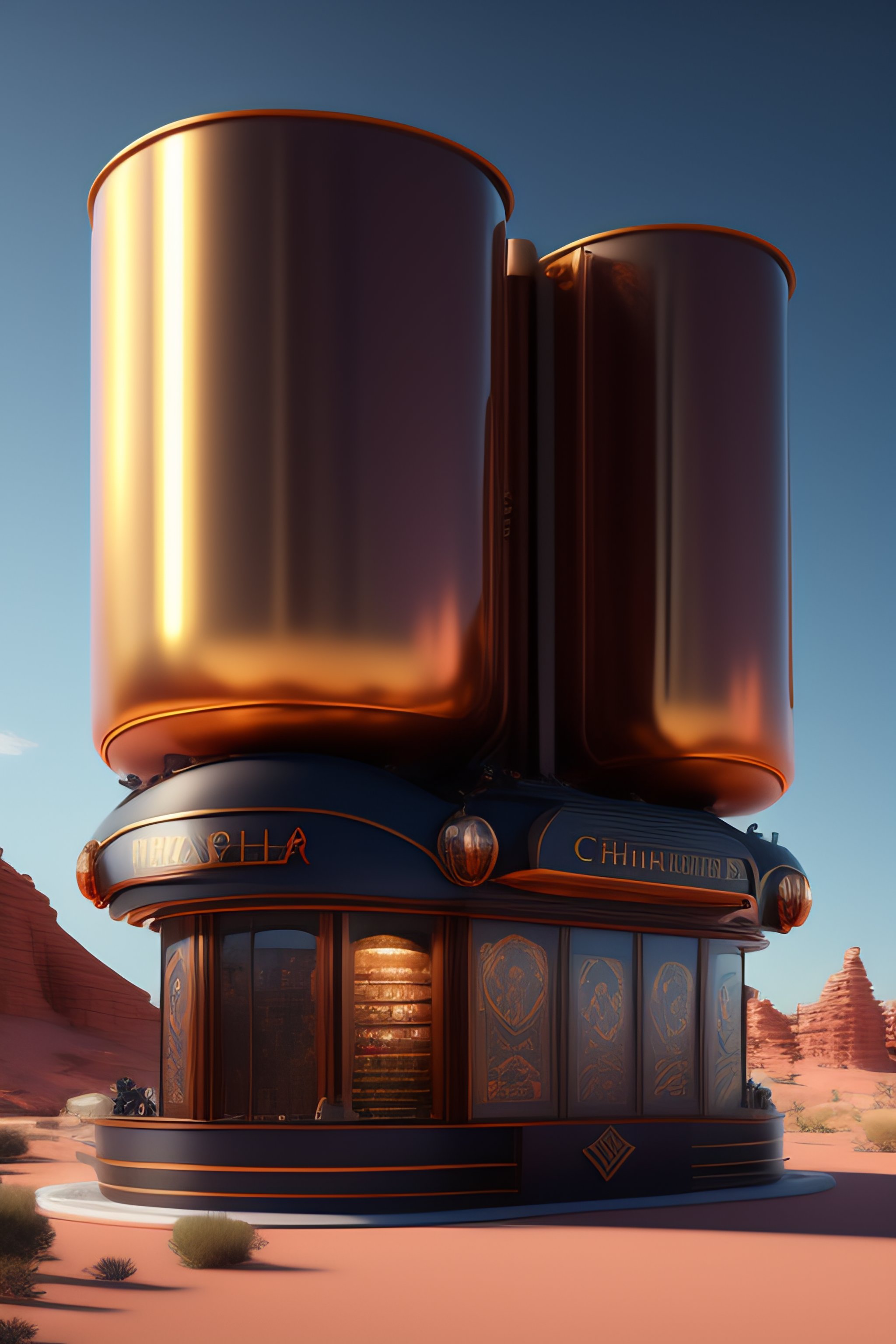 Lexica - Steampunk Tesla Bar, wide aerial view , Artstation, Octane ...
