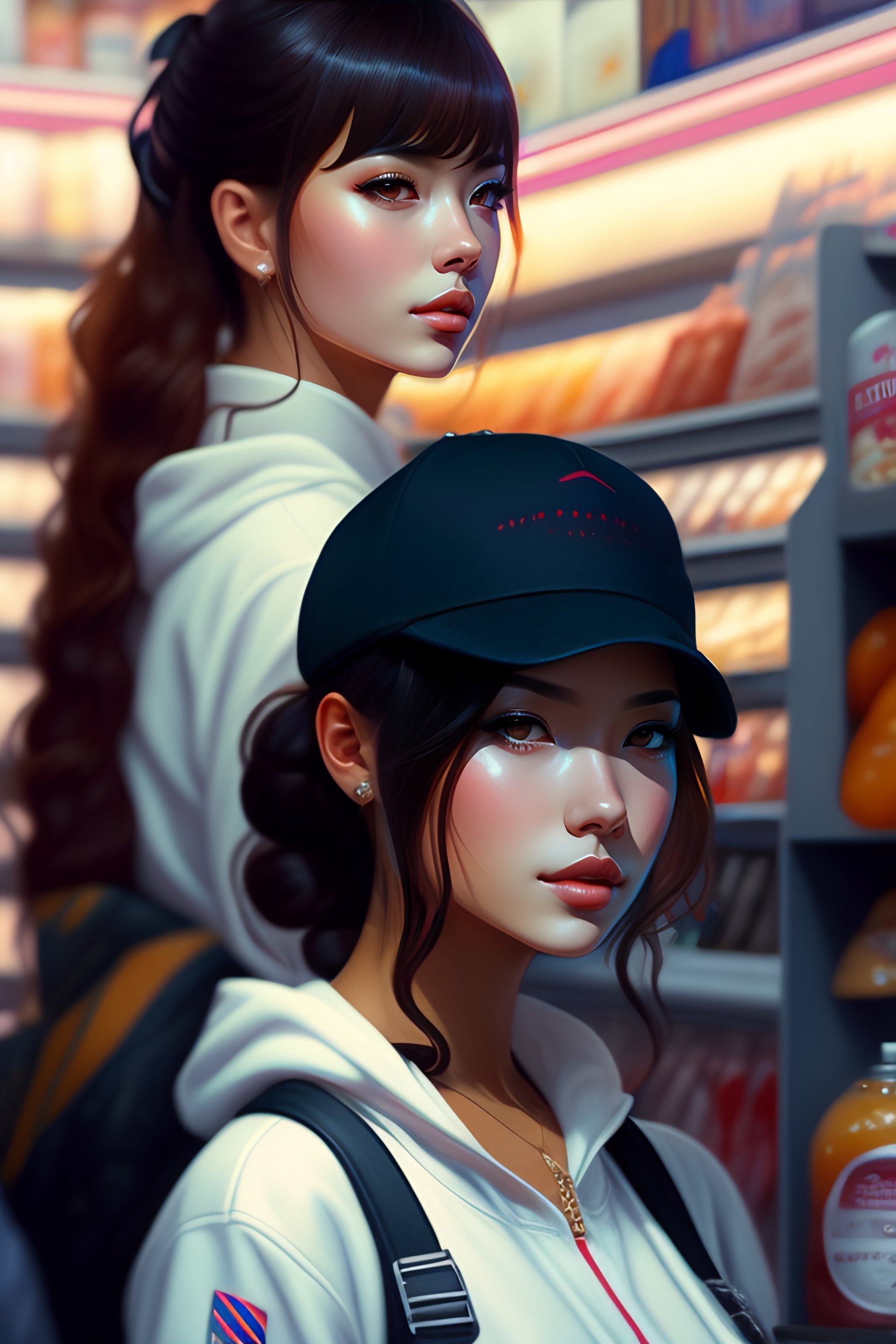 Lexica - A ultradetailed beautiful painting of a stylish girl wearing ...