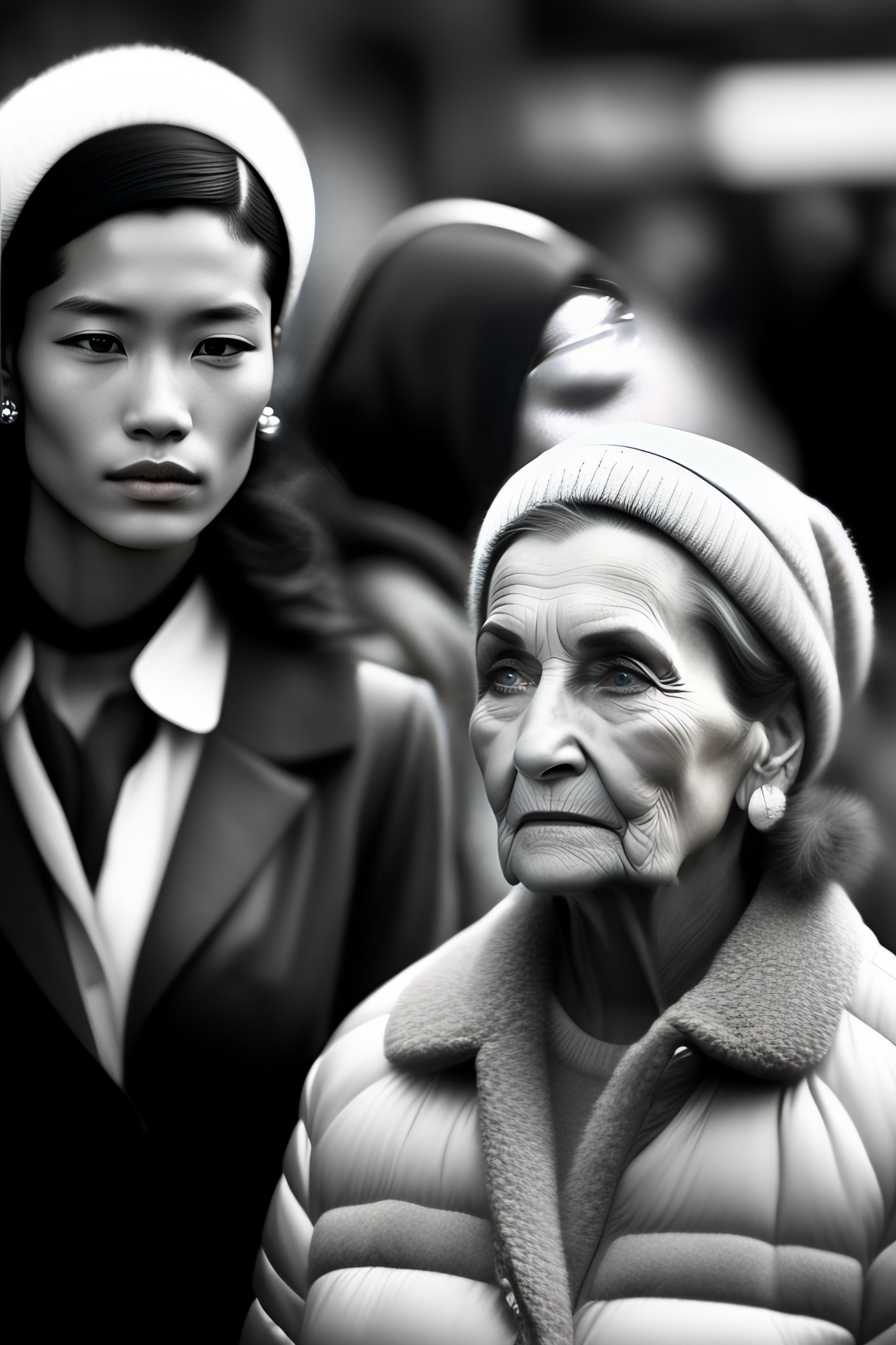 Lexica - William Klein street photography ,random humans, complex ...