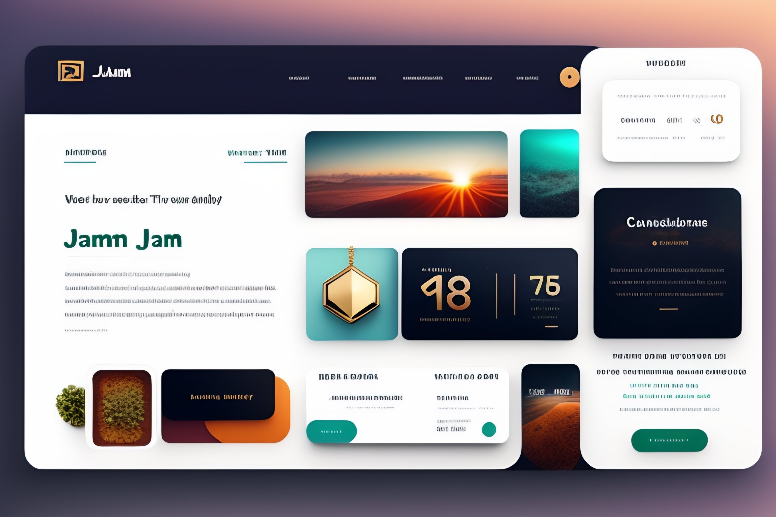 Lexica - Website UX/UI design jam jewelry