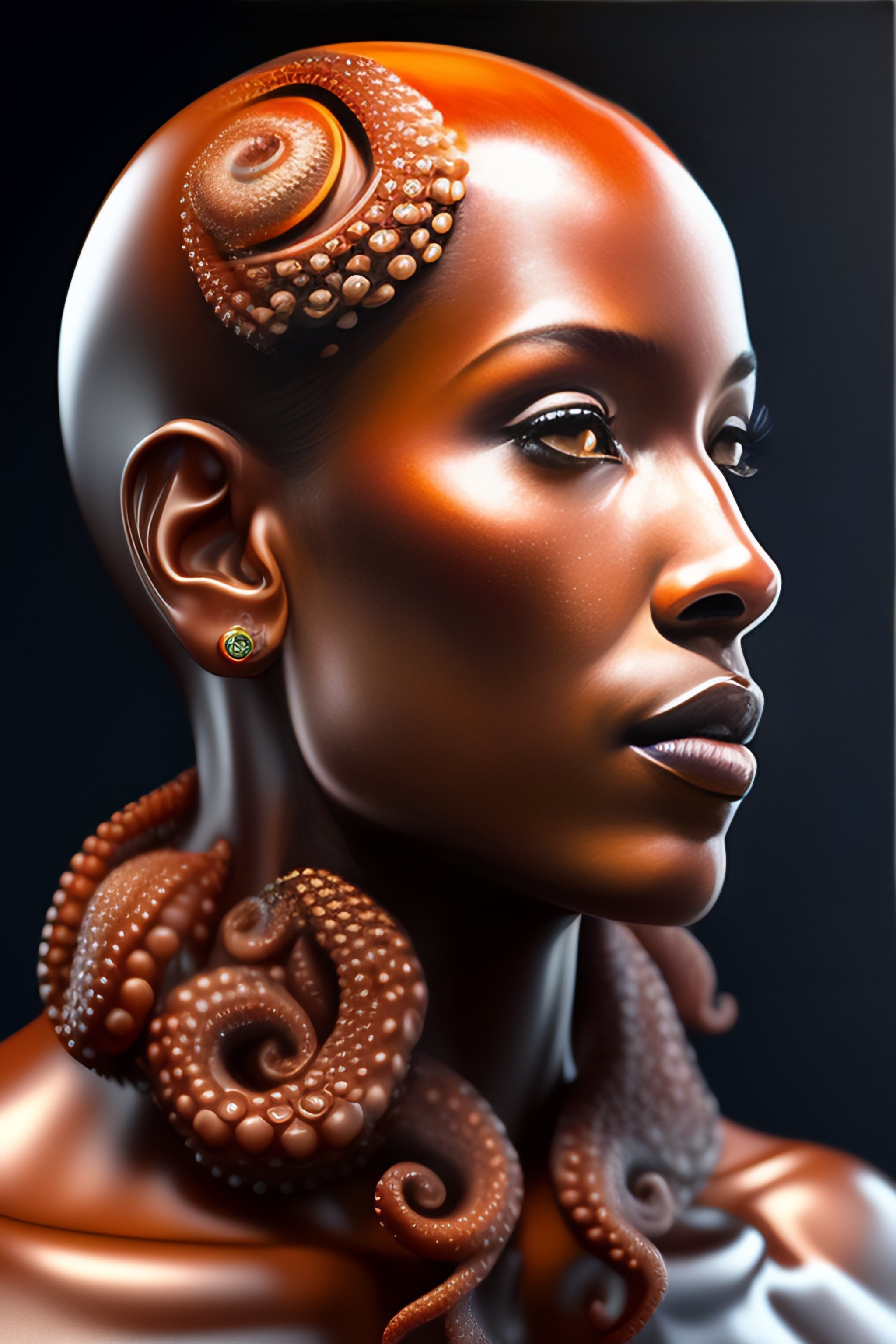 Lexica - Octopus human , detailed, realistic, nft style