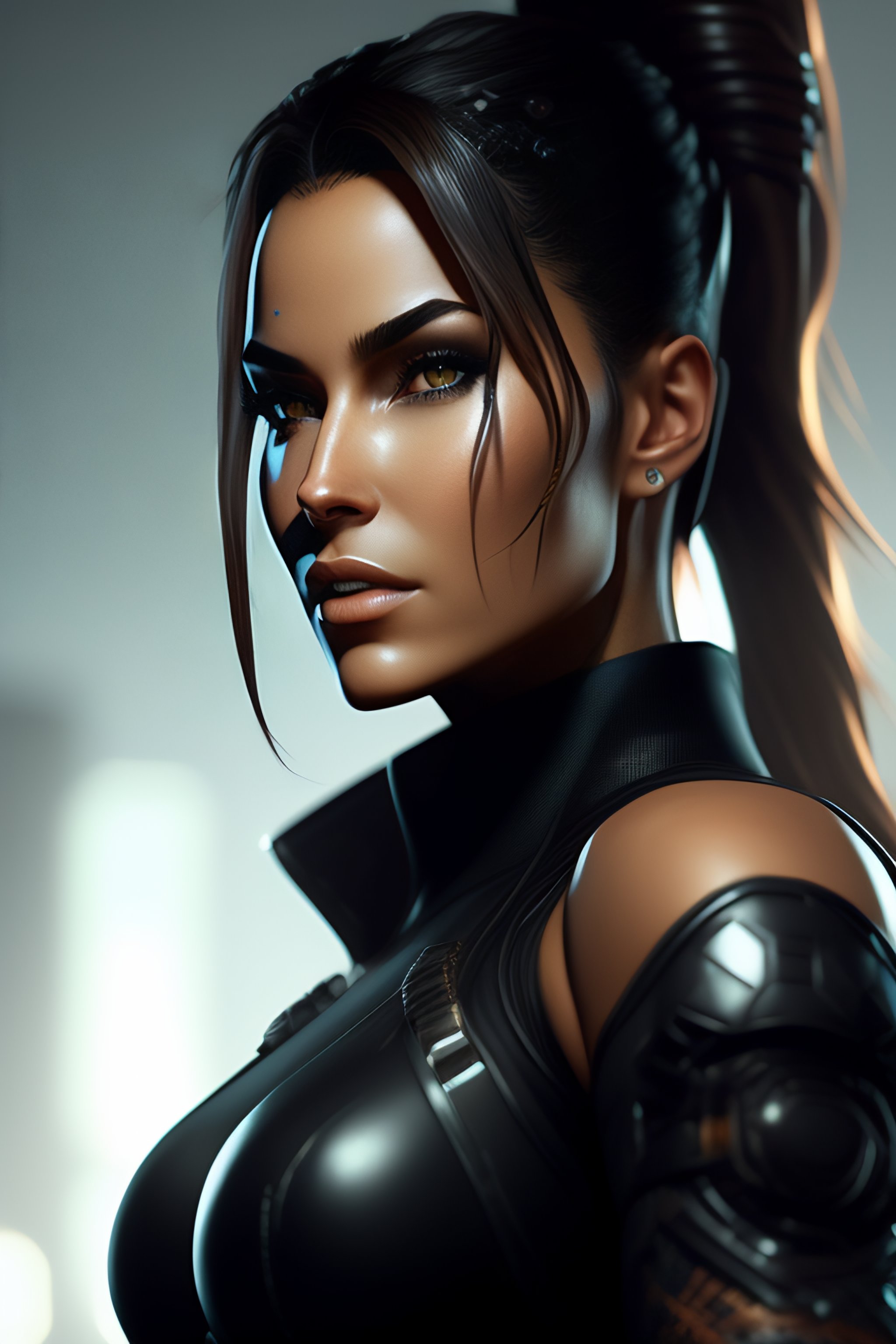 Lexica - Lara Croft, cyberpunk ninja tech armor, concept art ...