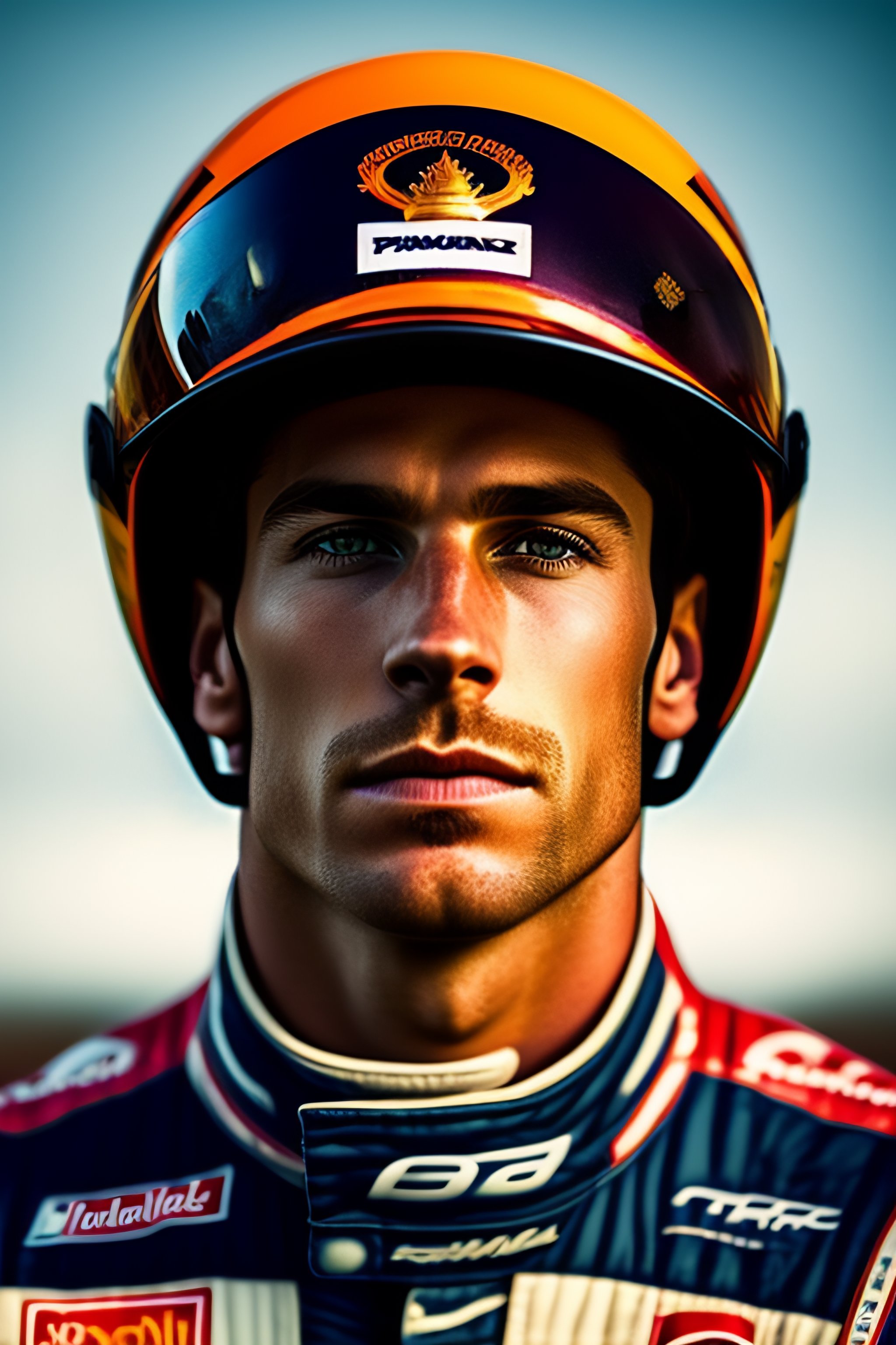 Lexica - Portrait of a race car driver