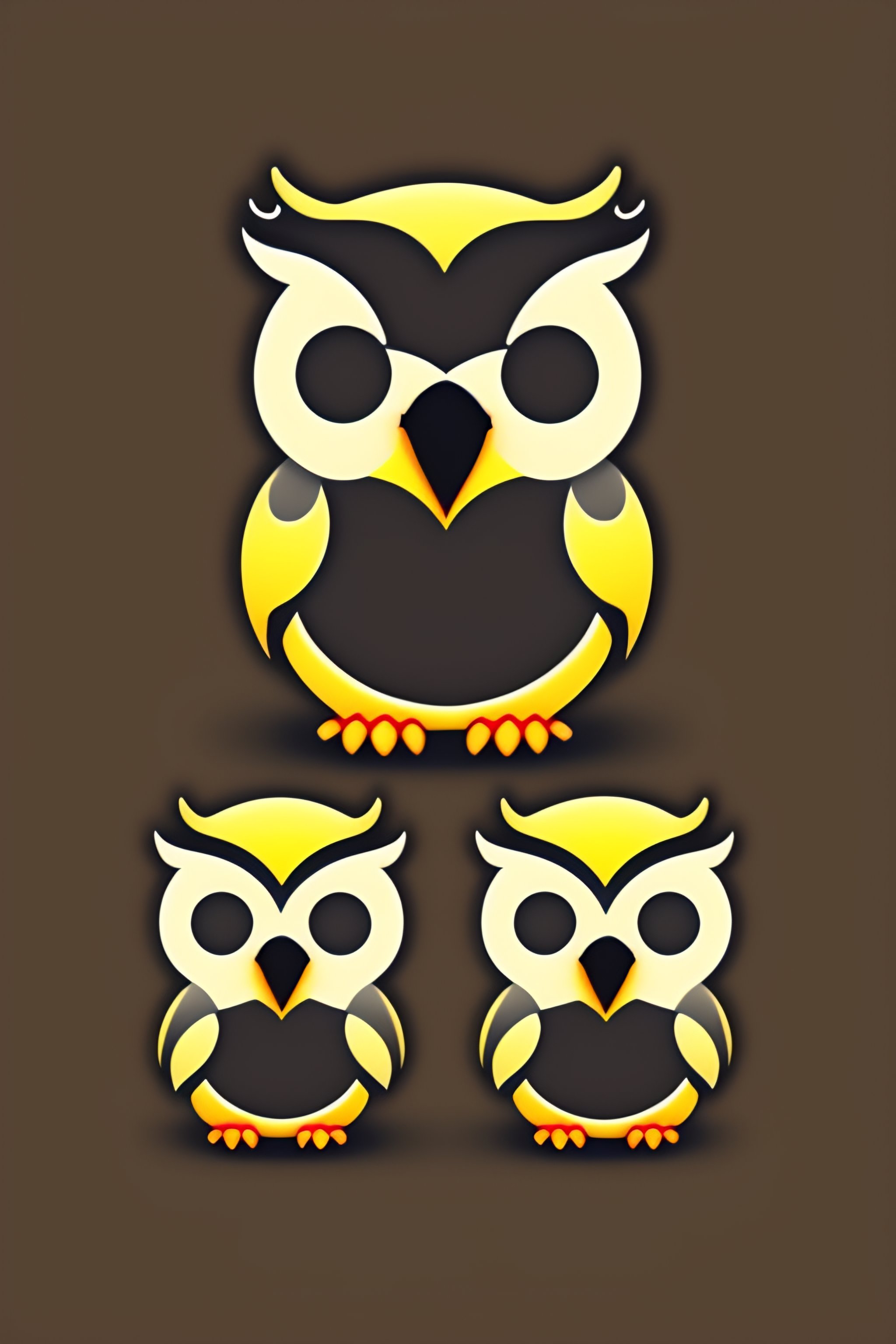 Lexica - Logo 2d outline for an owl and coding icon for a creative ...