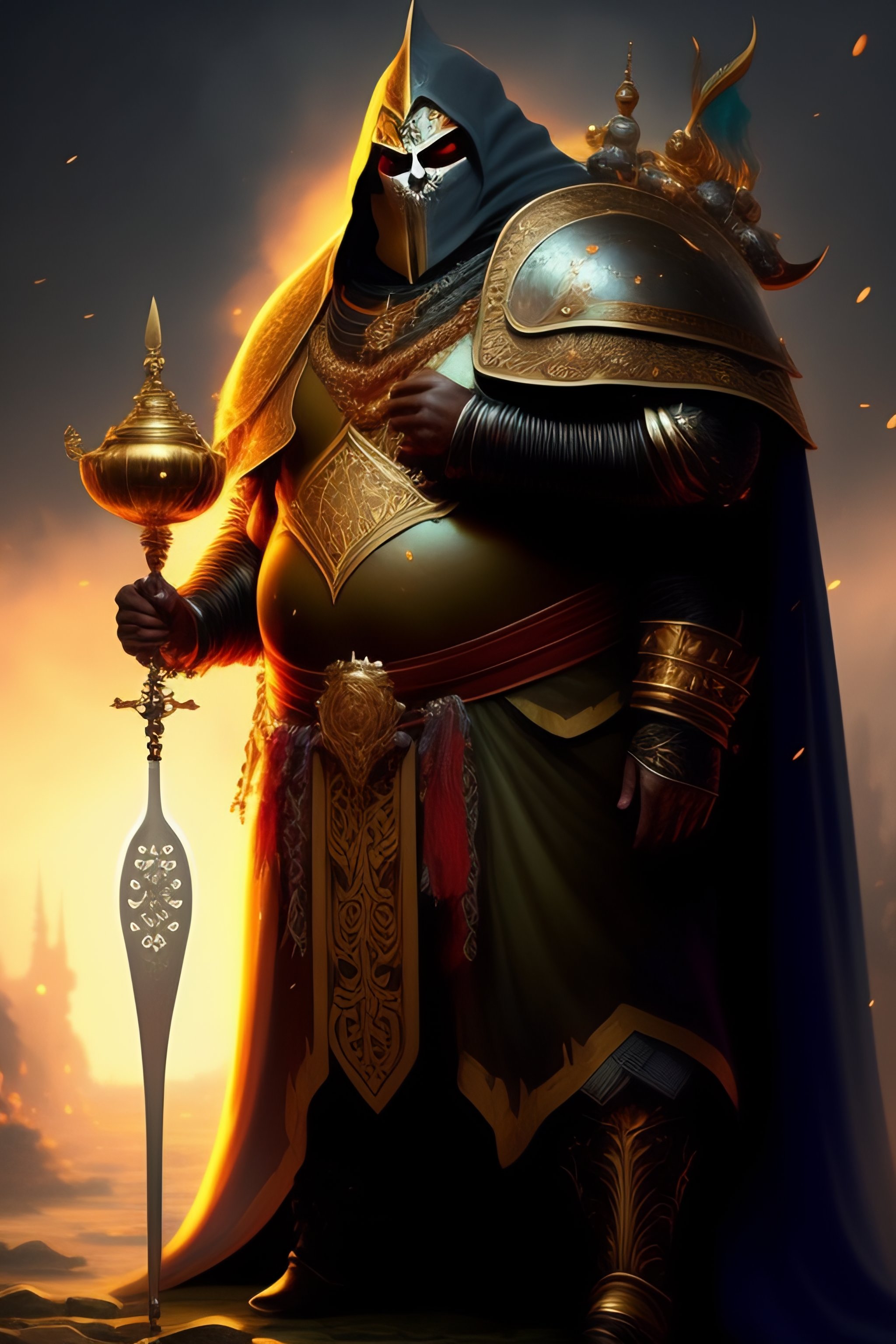 Lexica - A rotund and gluttonous undead humanoid, adorned with jewelry ...