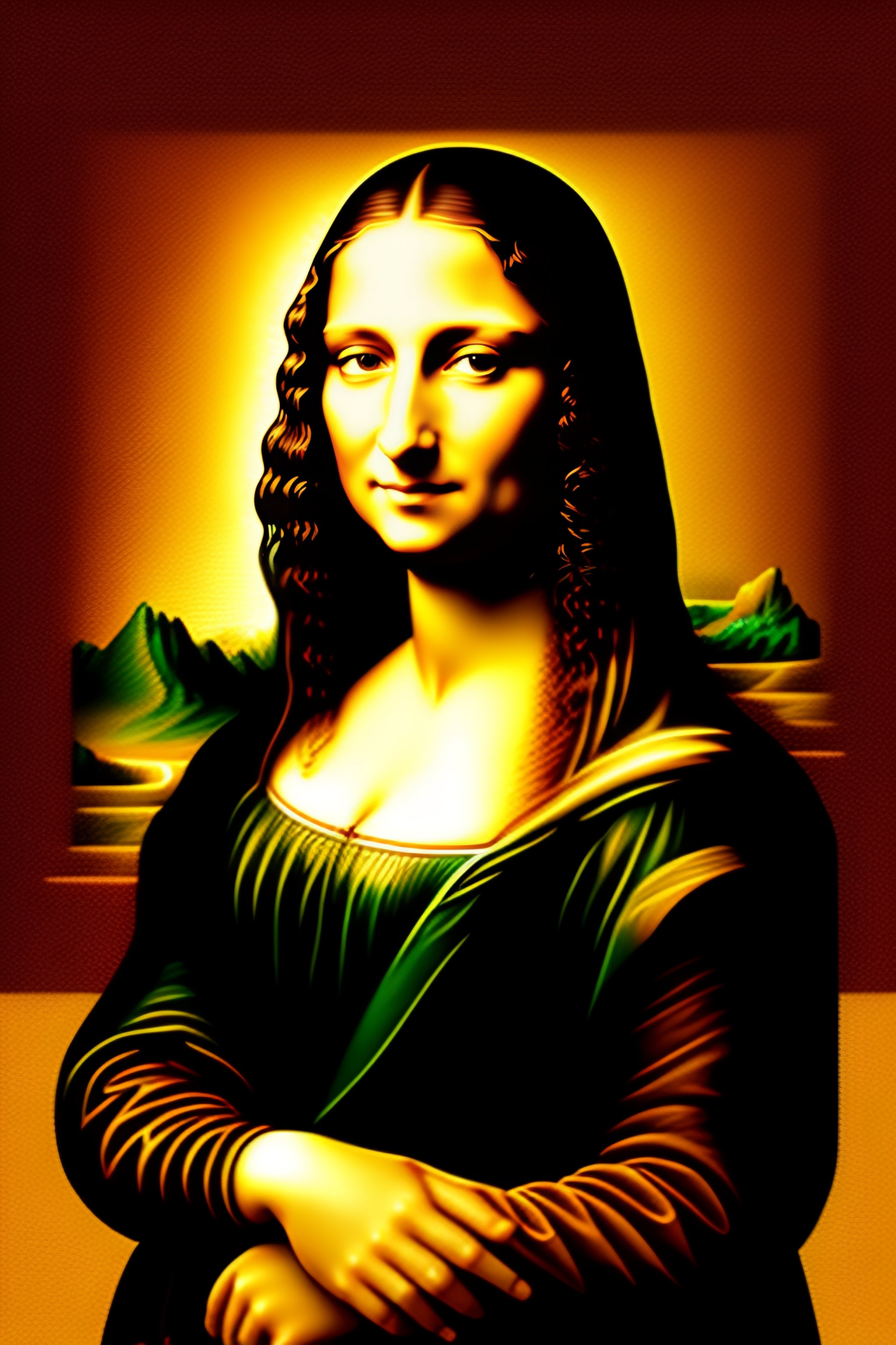 Lexica - Pixelart mona lisa