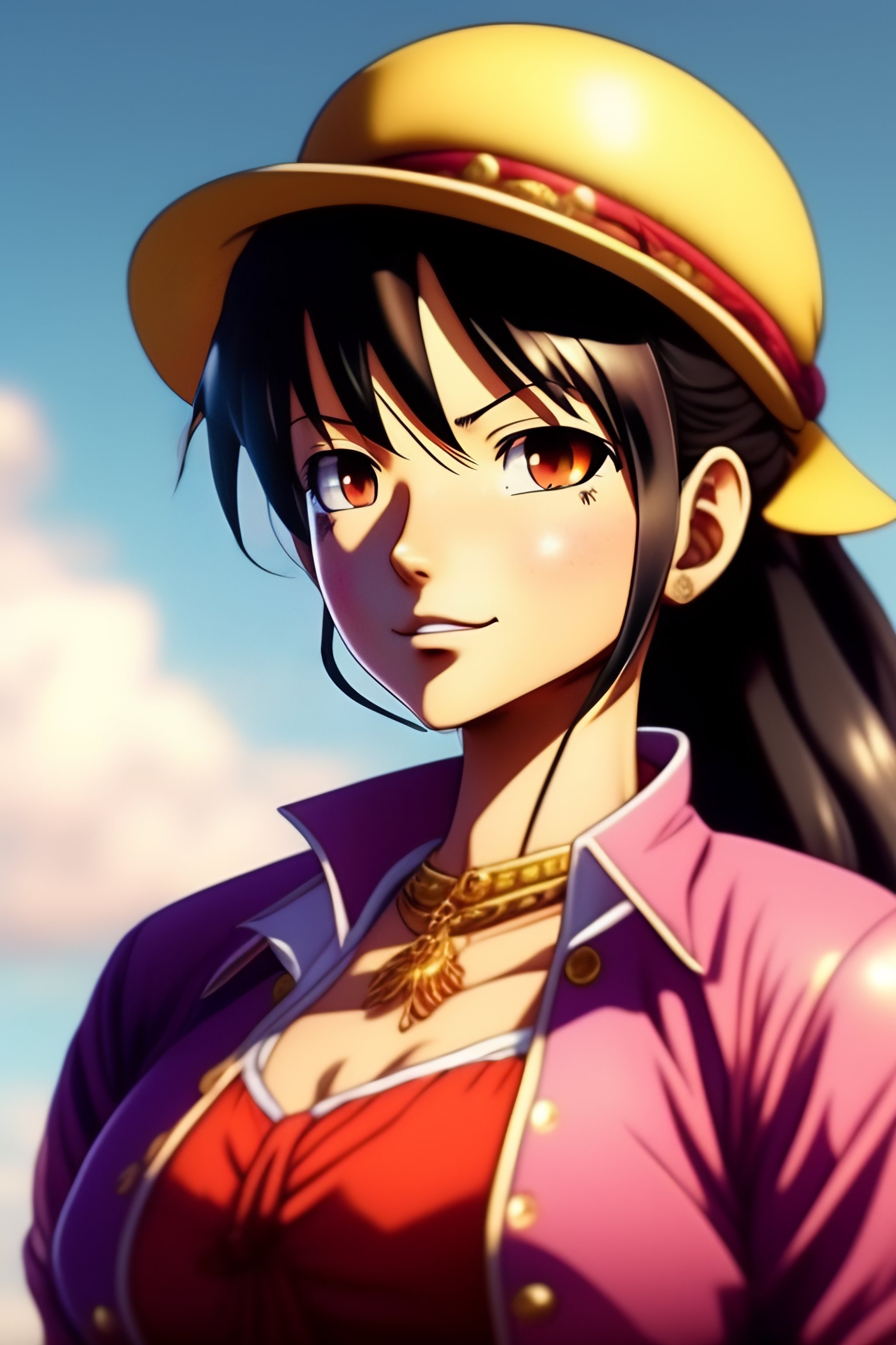 Lexica - Luffy as a girl