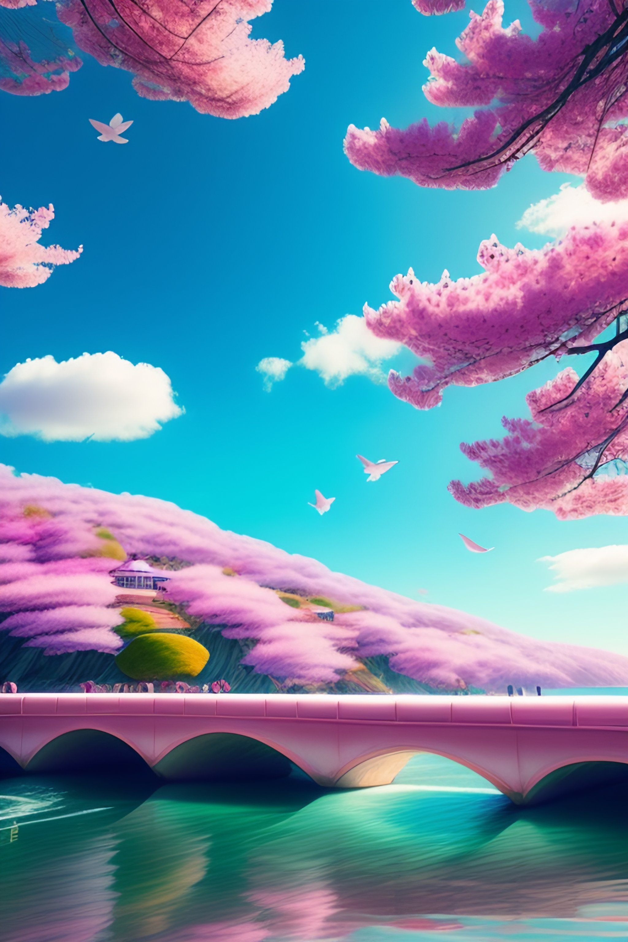 Lexica - From cherry blossom forests to beach scenes, these dreamy ...