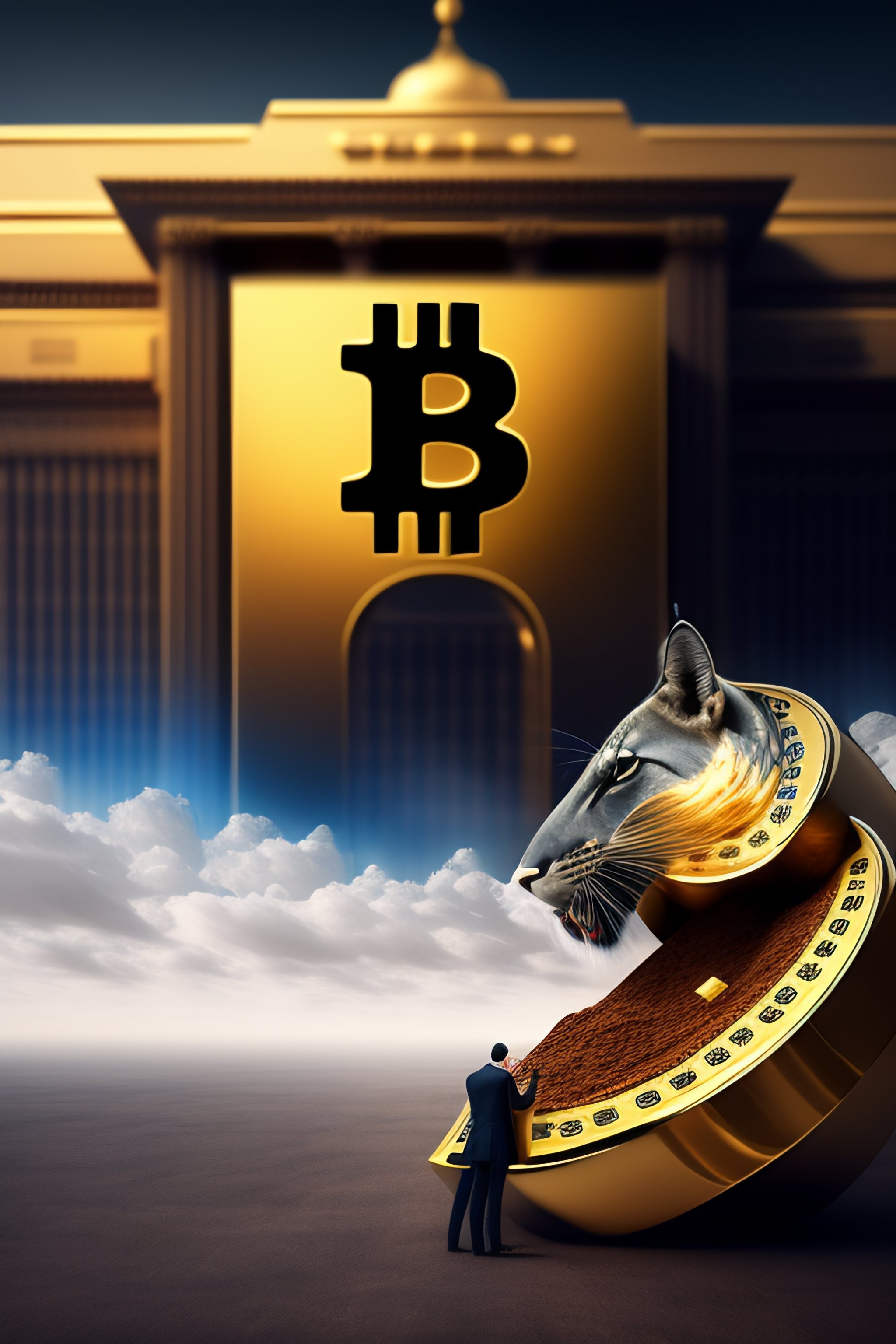 Lexica - A humanoid bitcoin eating the central bank