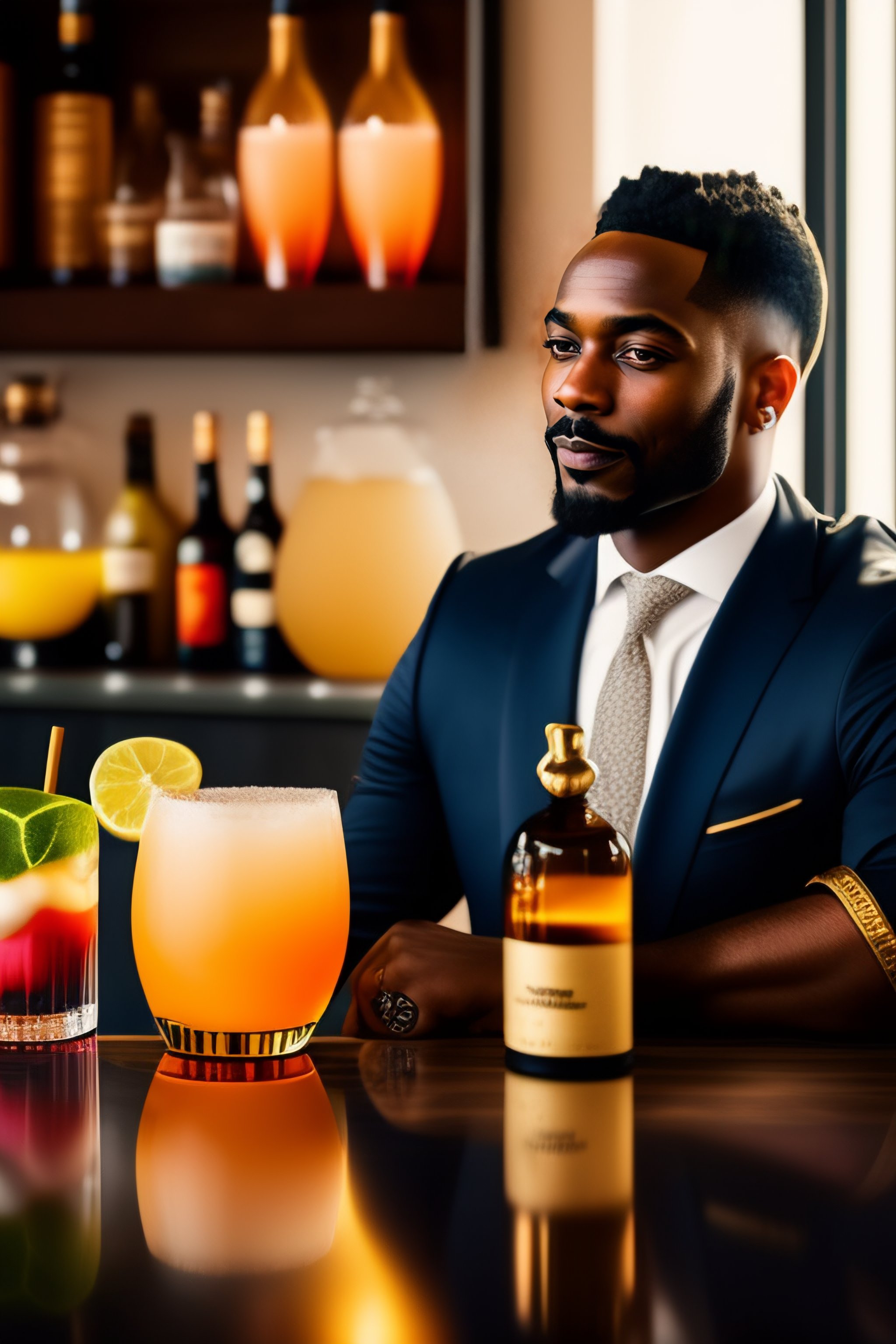 Lexica - Black African mixologists creating Cocktails mixology in congress