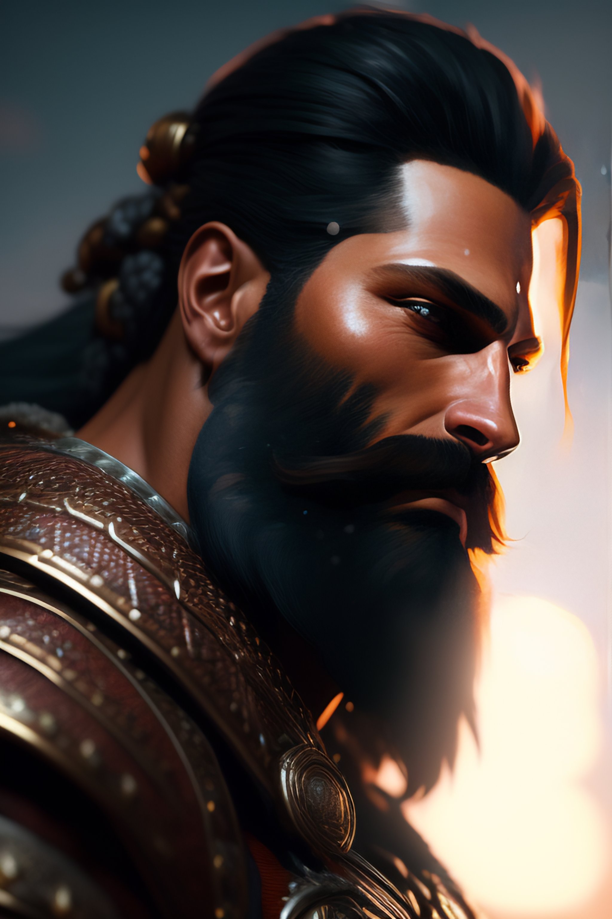 Lexica - Highly detailed portrait of Joe Manganiello as old Barbarian ...