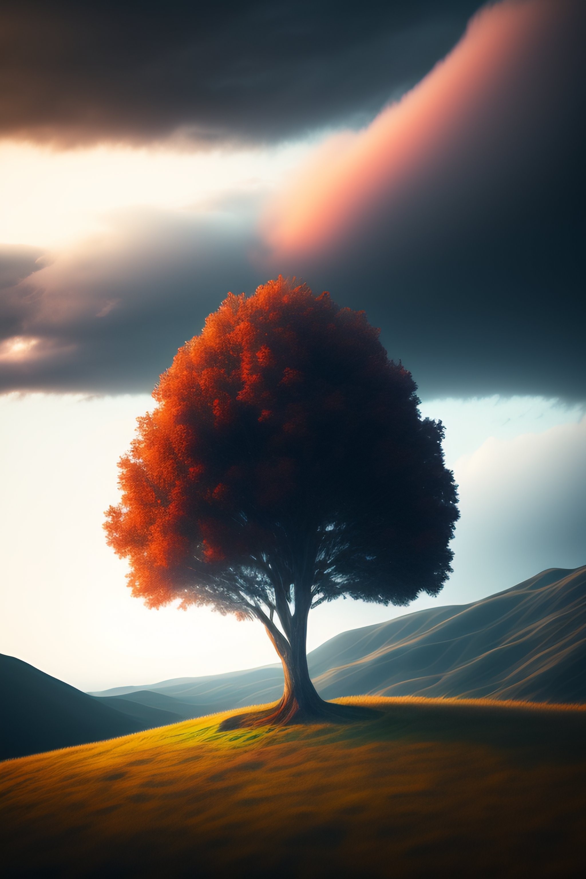 Lexica - Photo of 8k ultra realistic lone dead tree dead tree on which ...