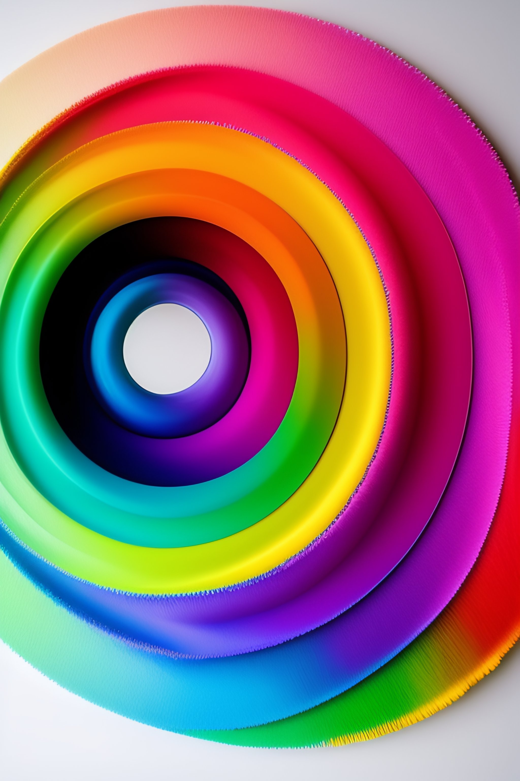 Lexica - On a white background a circle outline filled with lack color ...