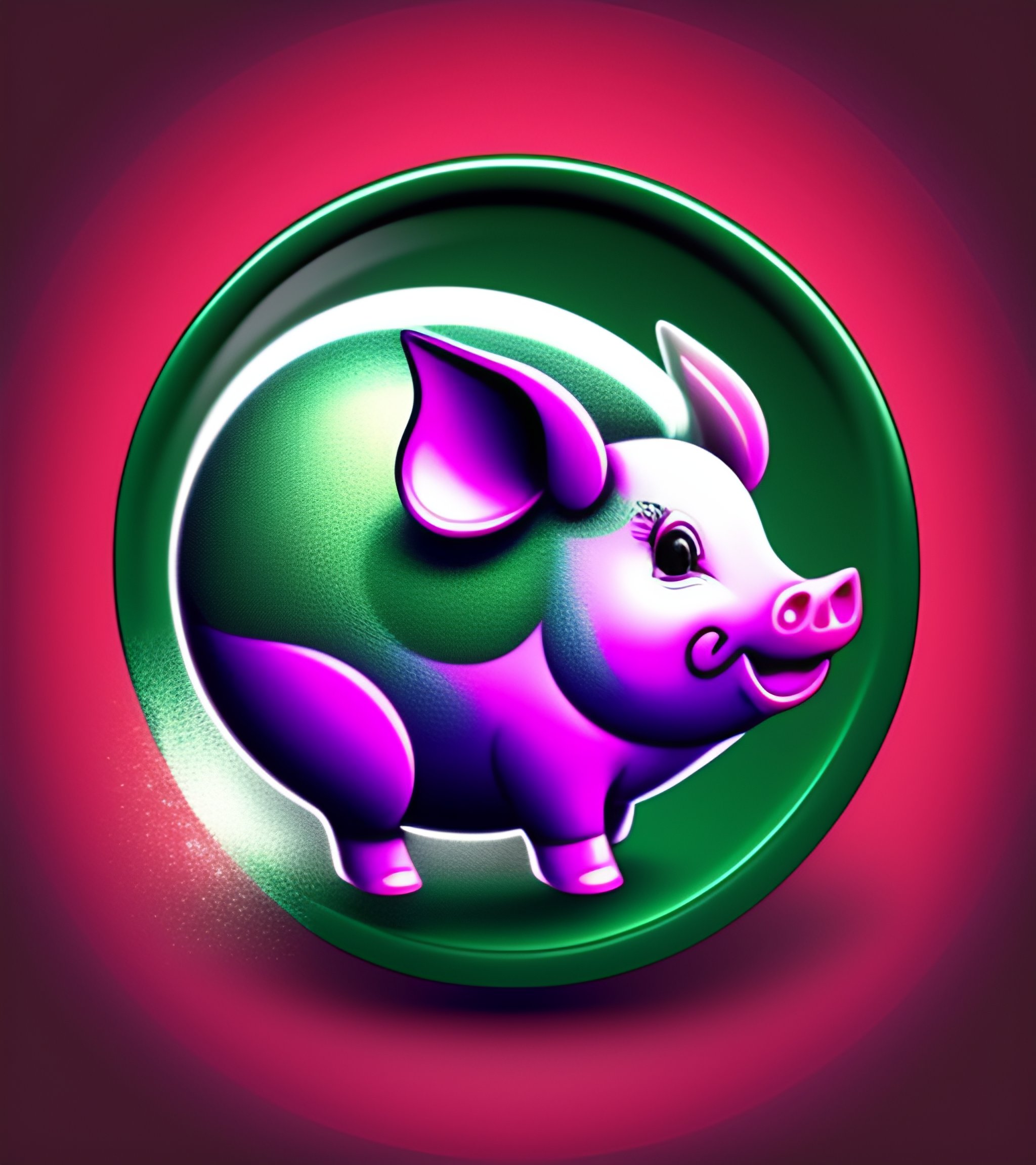 Lexica - Cute flying pig, gambling at casino , cartoon logo, simple, 2d ...