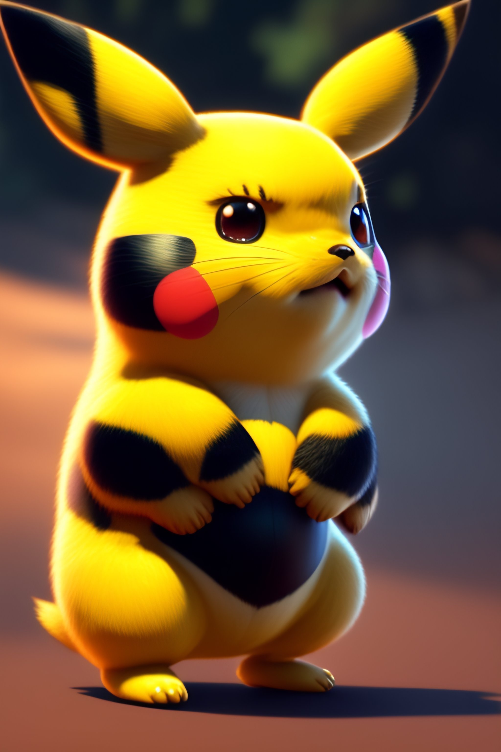 Lexica - Pikachu in disney pixar style