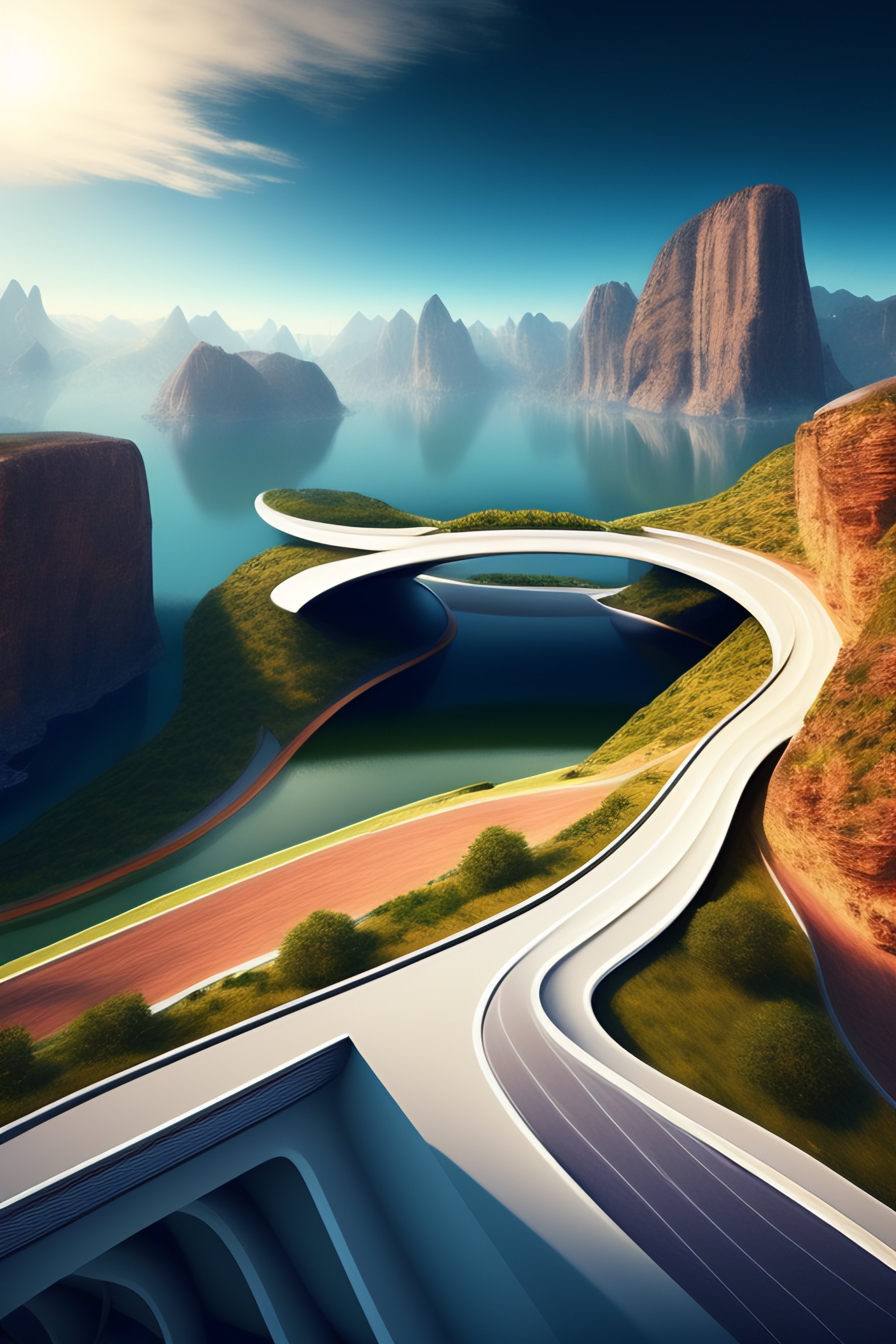 Lexica - New architecture that becomes popular in 2050 with a highway ...