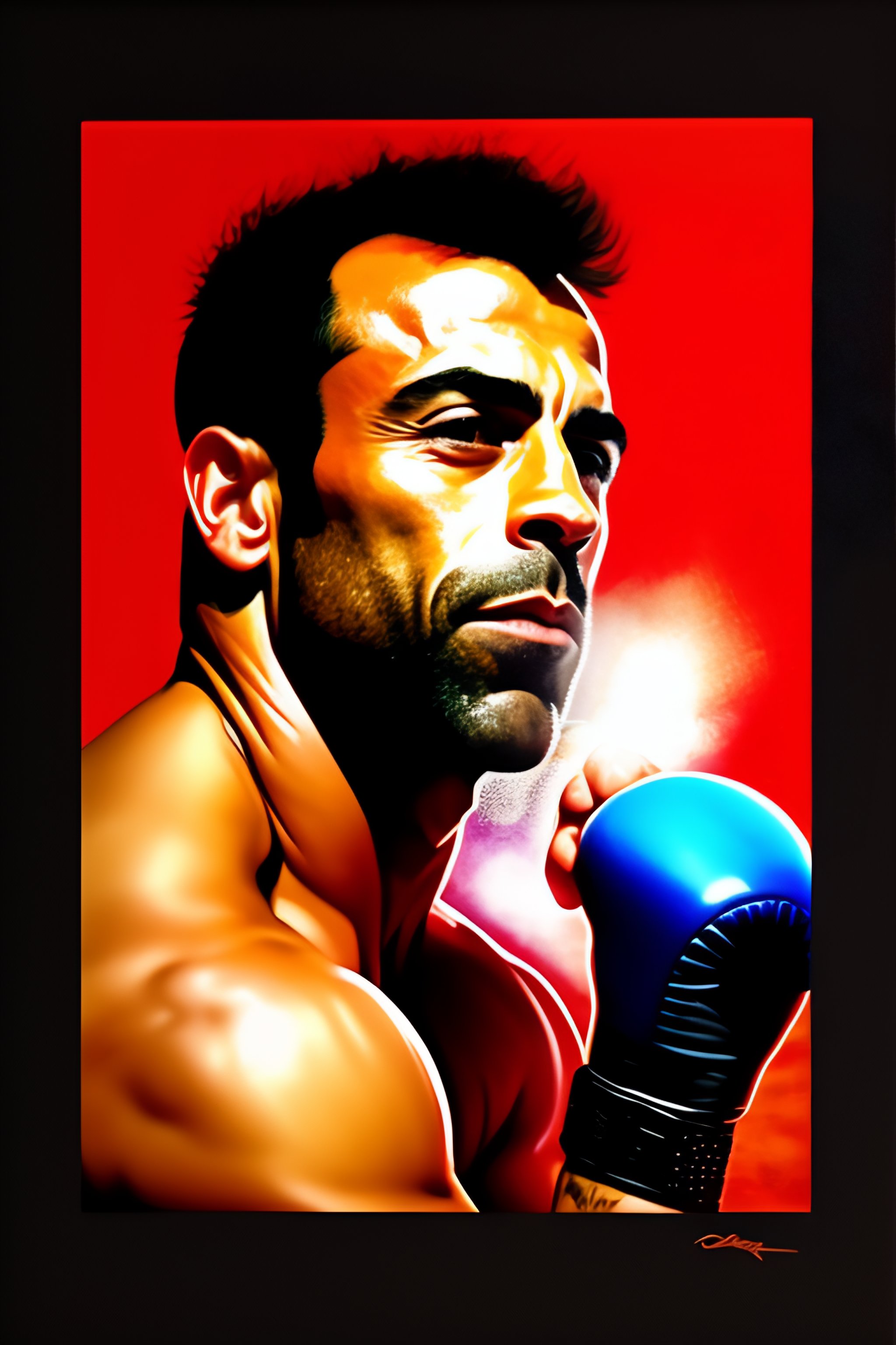Lexica - Portrait of Joe Rogan getting knocked out with a roundhose kick