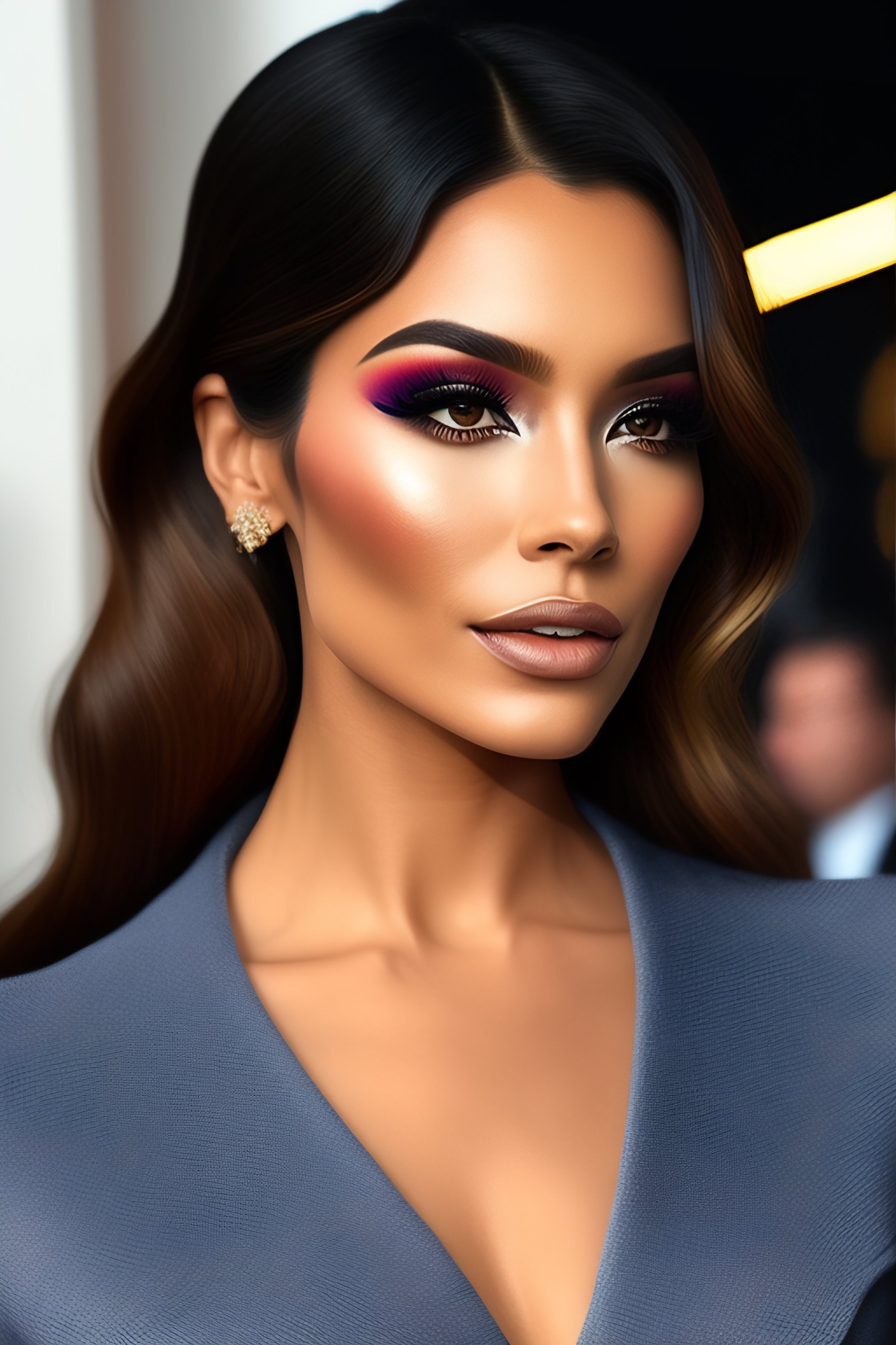 Lexica - Makeup mistake, cartón style