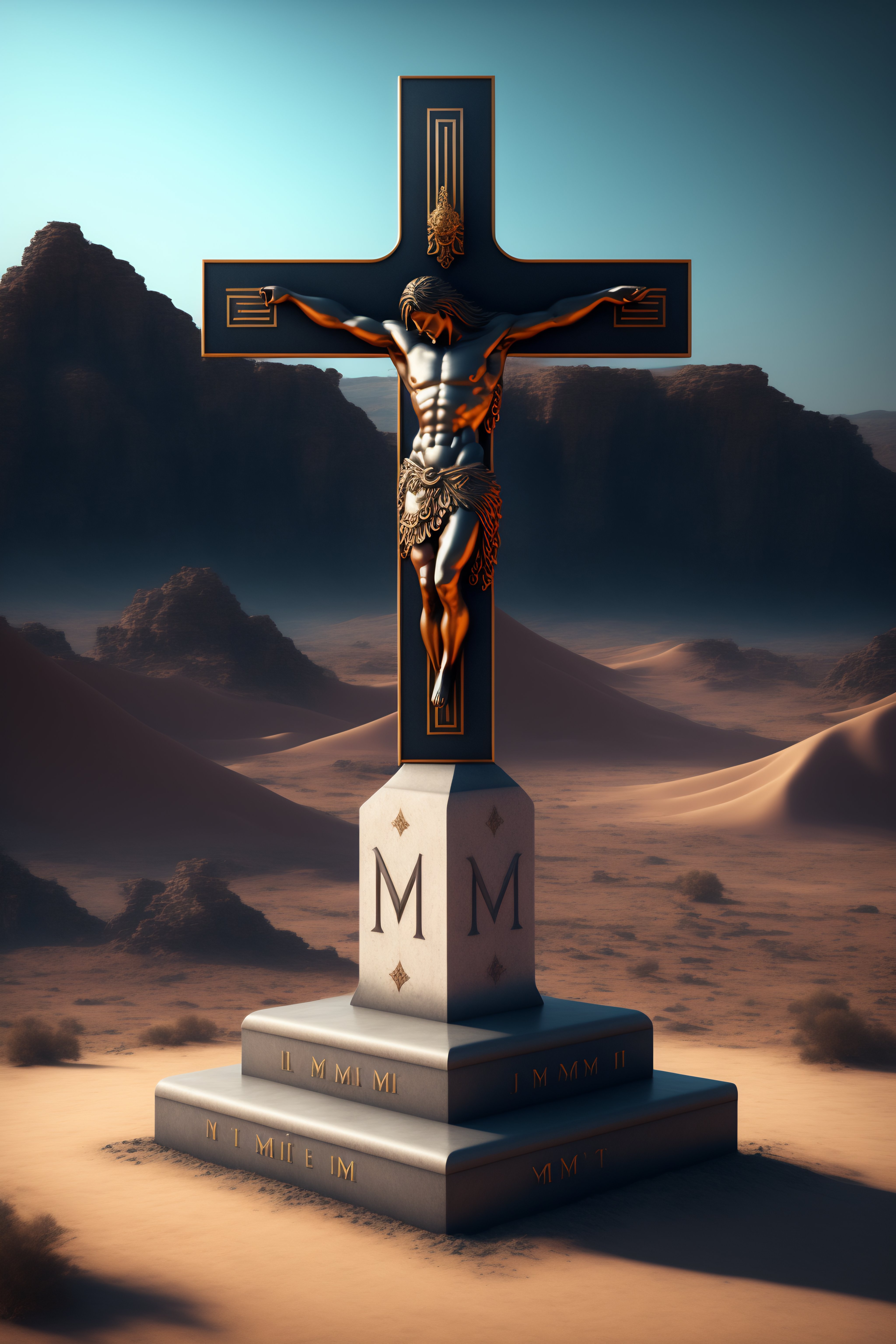 Lexica - Memento mori, latin text, cyperpunk, scene of the crucifixion ...