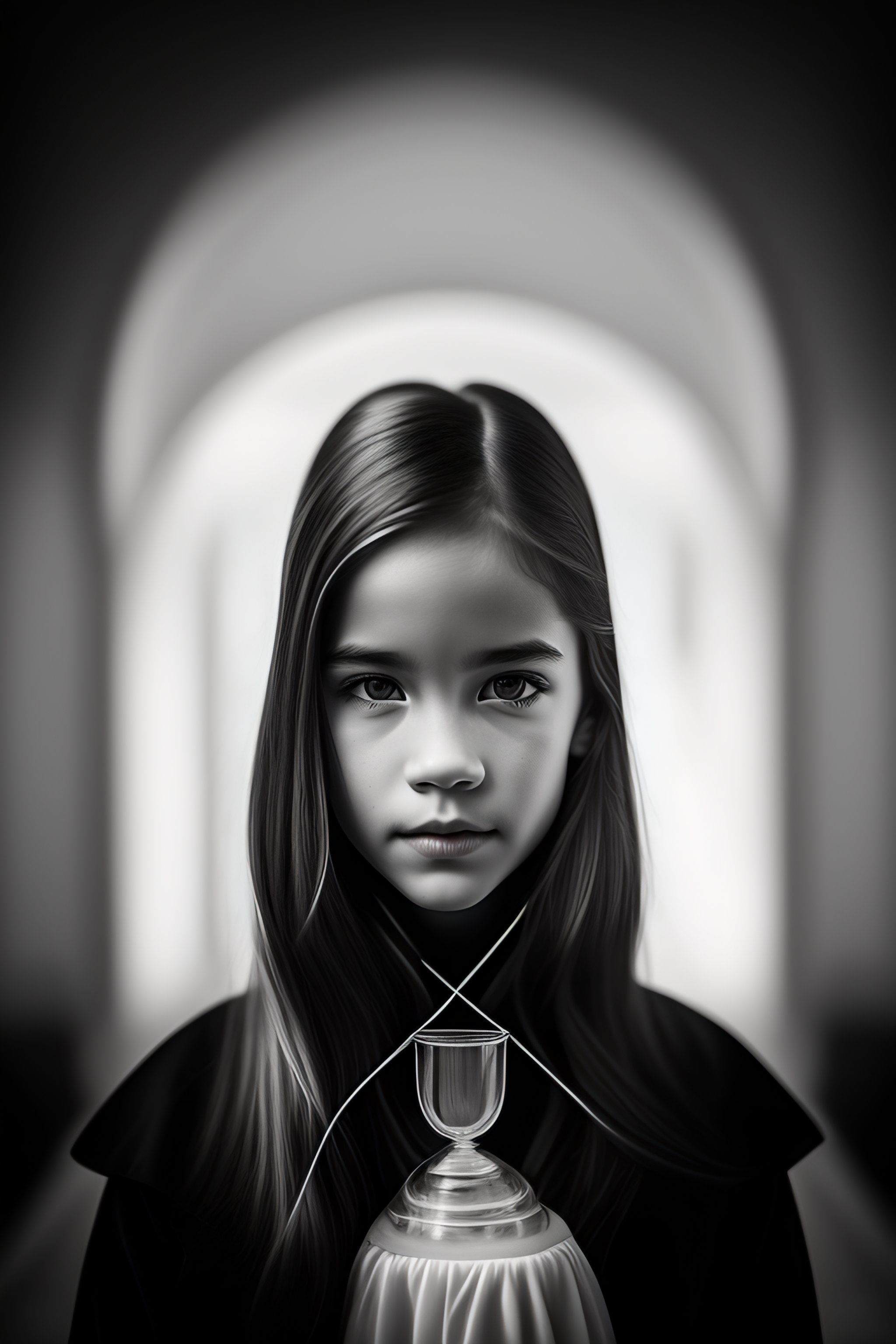 Lexica - Award winning black and white 35mm artistic portrait photo ...