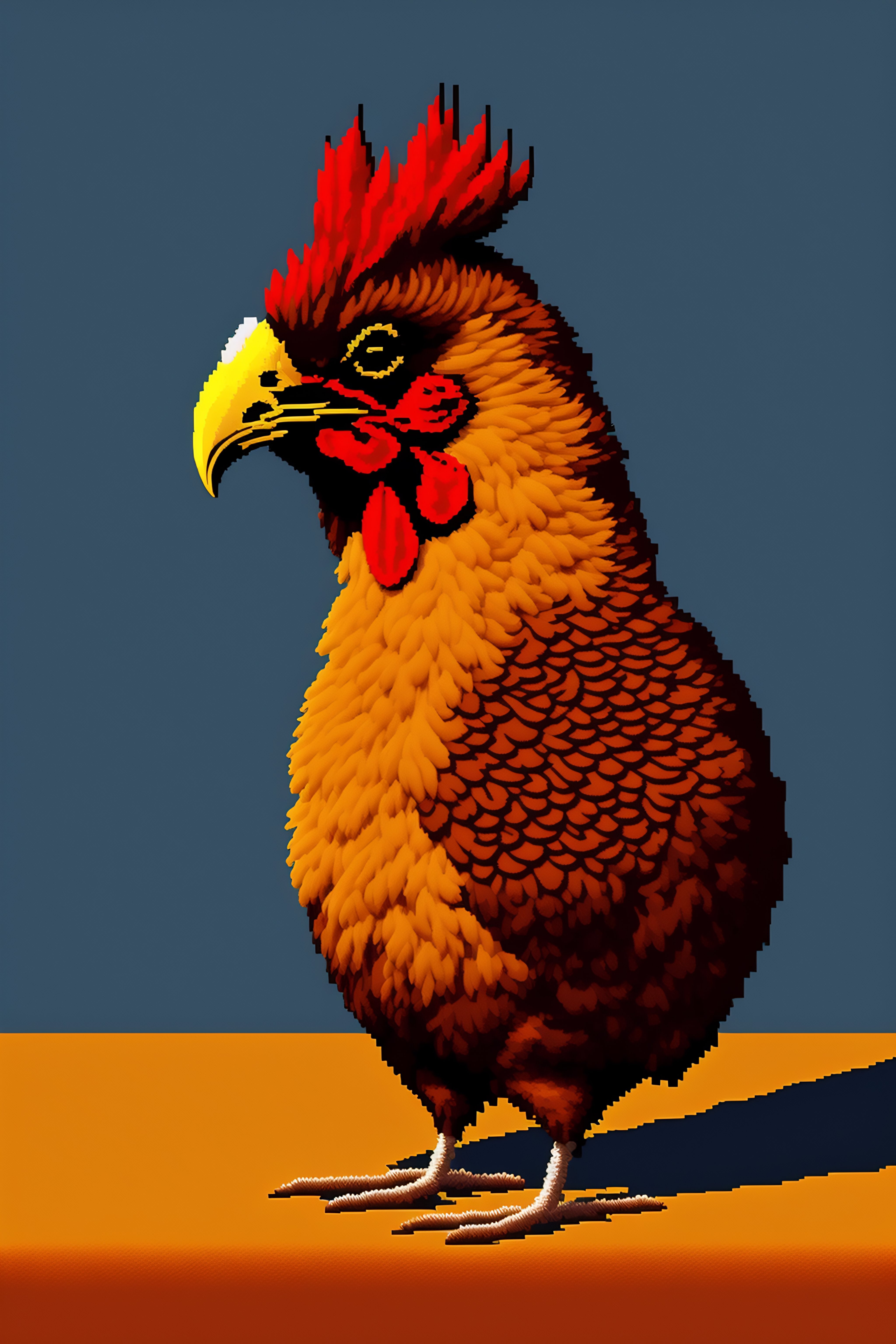 Lexica - Chicken pixelart