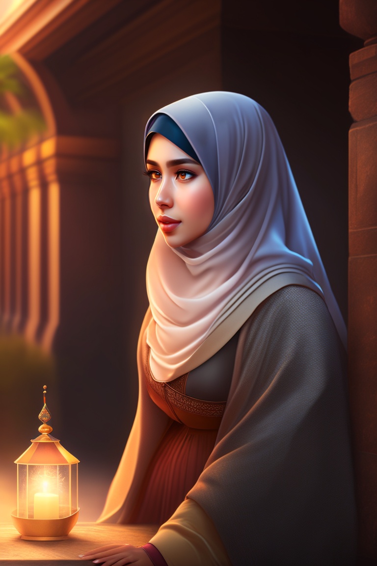 Lexica - Wanita bercadar, muslim , 4k, siang hari, suasana, latar