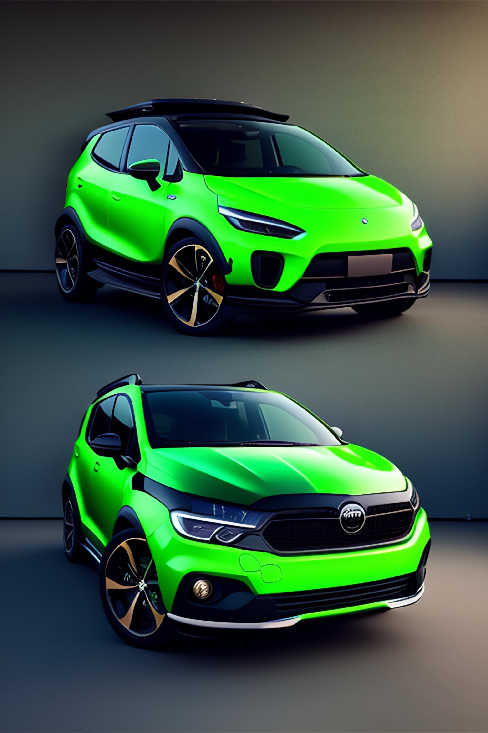 Lexica - Car wrap futuristic design black green
