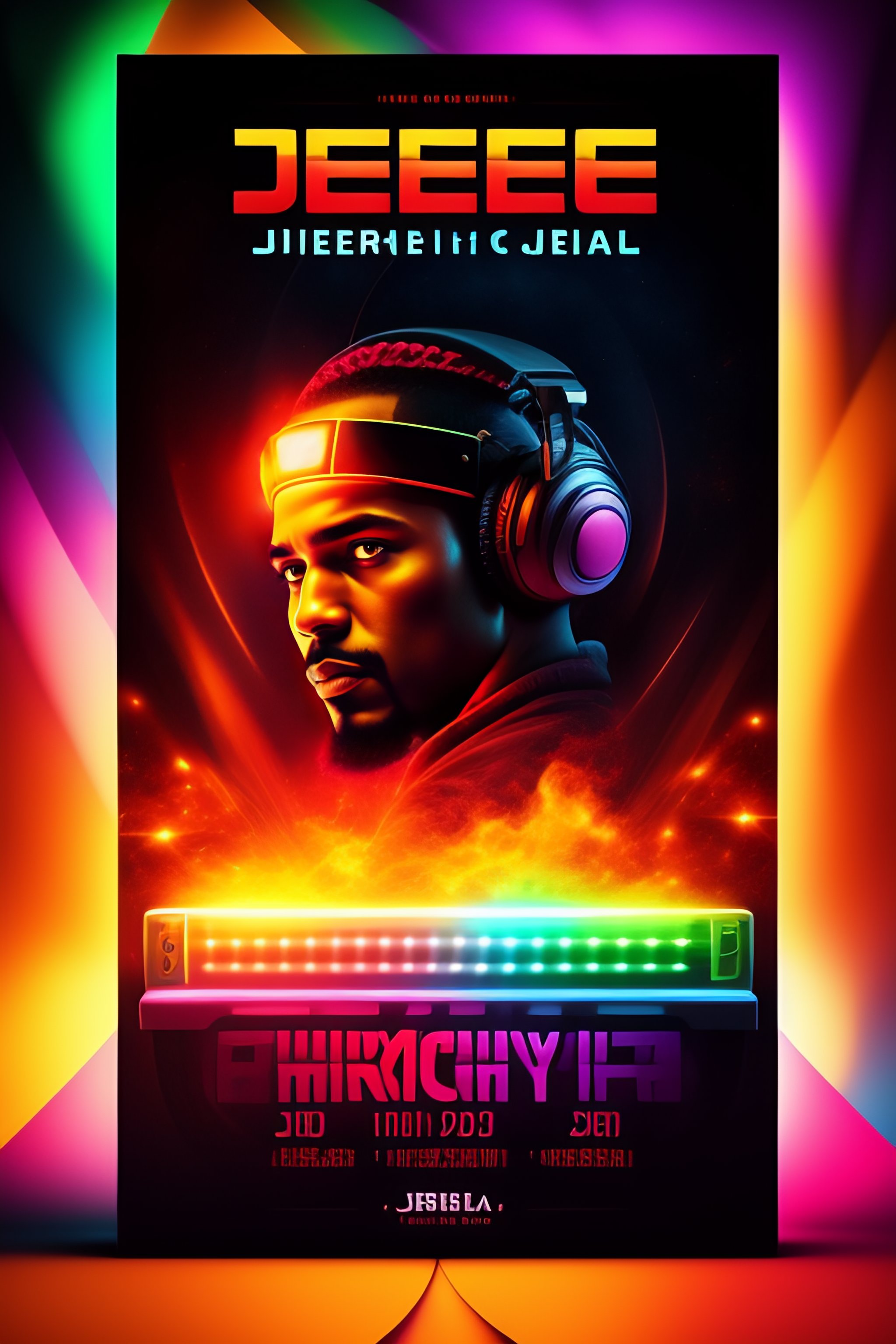 Lexica - An upcoming poster for a deejay show in a club