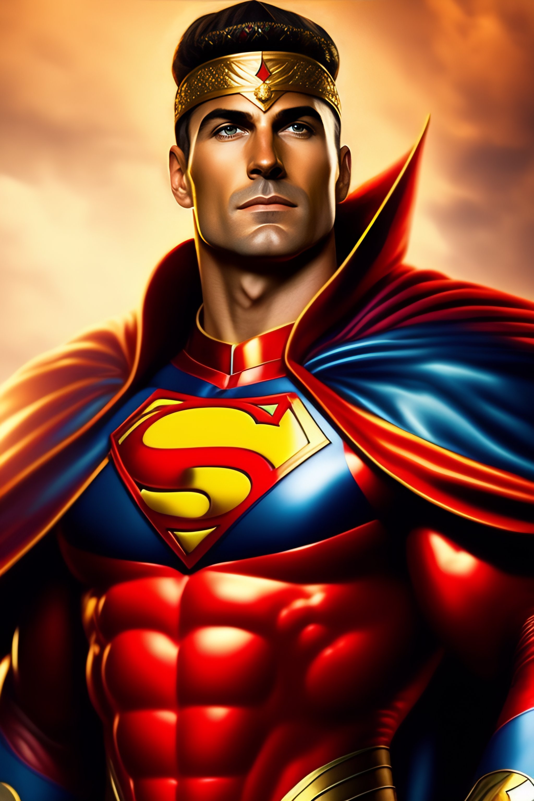 Lexica - King Spain in superhero suit