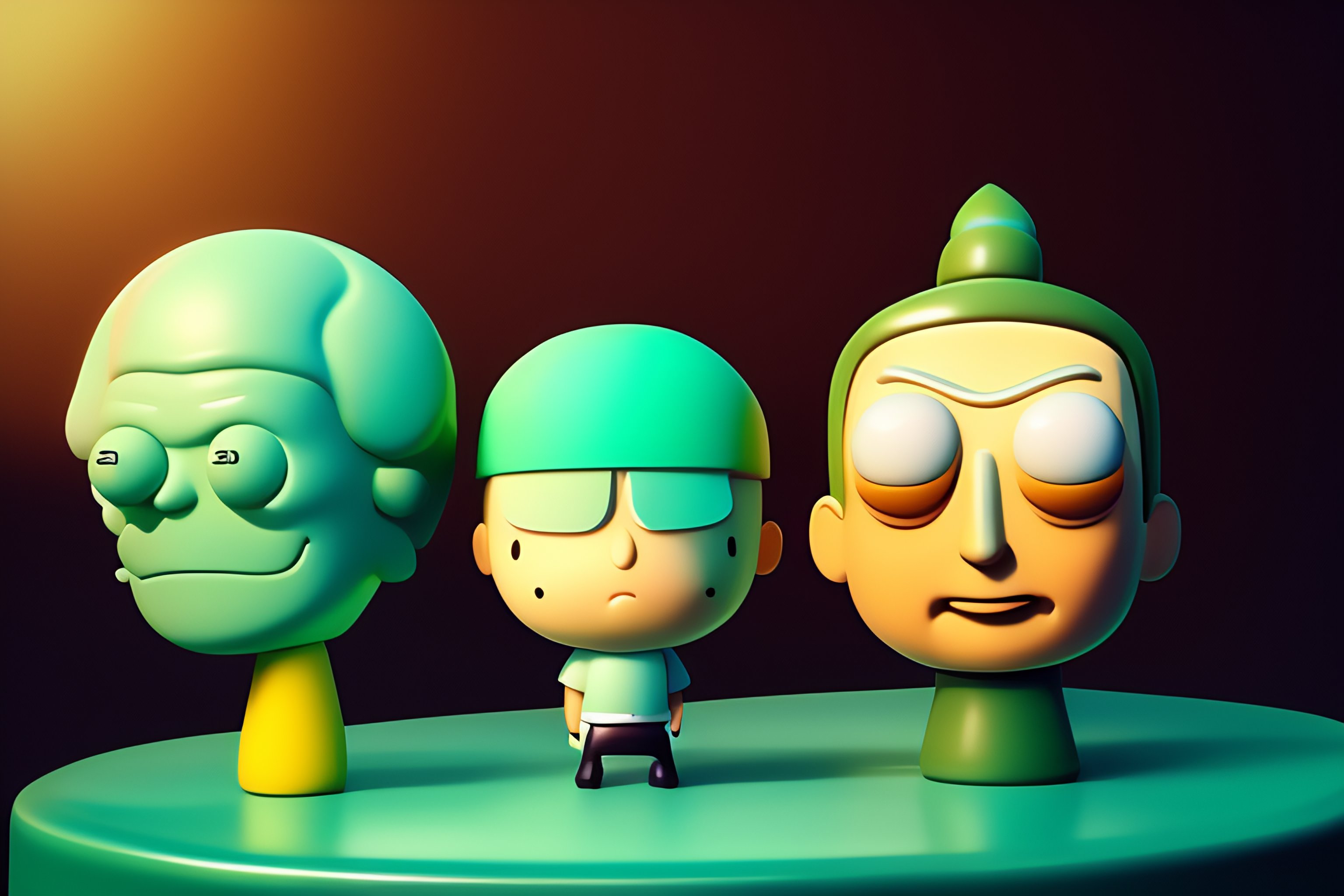 Lexica - Rick and morty with big heads