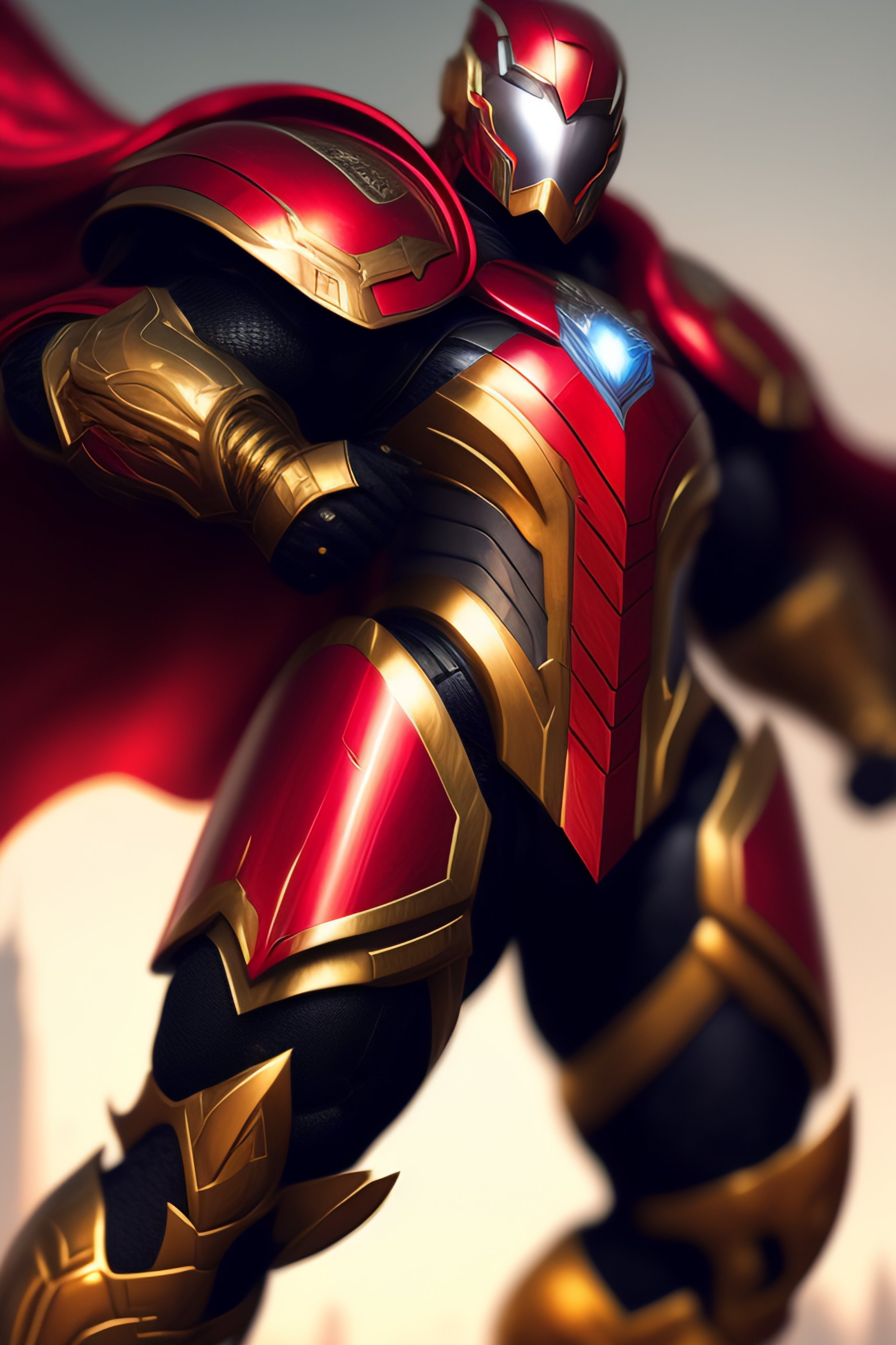 Lexica - The conqueror super villain, cyborg, robotic armor crimson ...