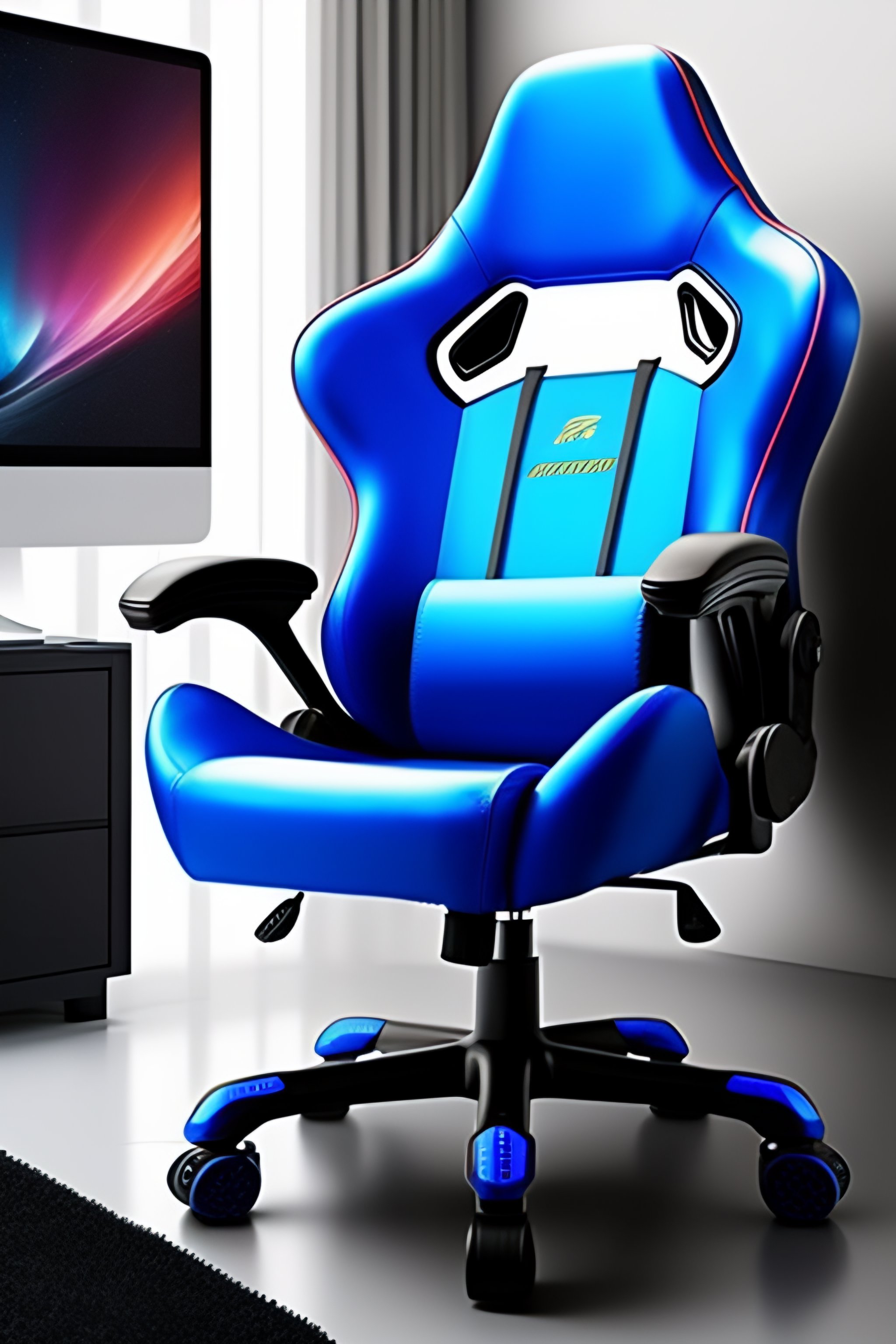 Lexica - Waterproof gaming chair with headrest and armrests, include a ...