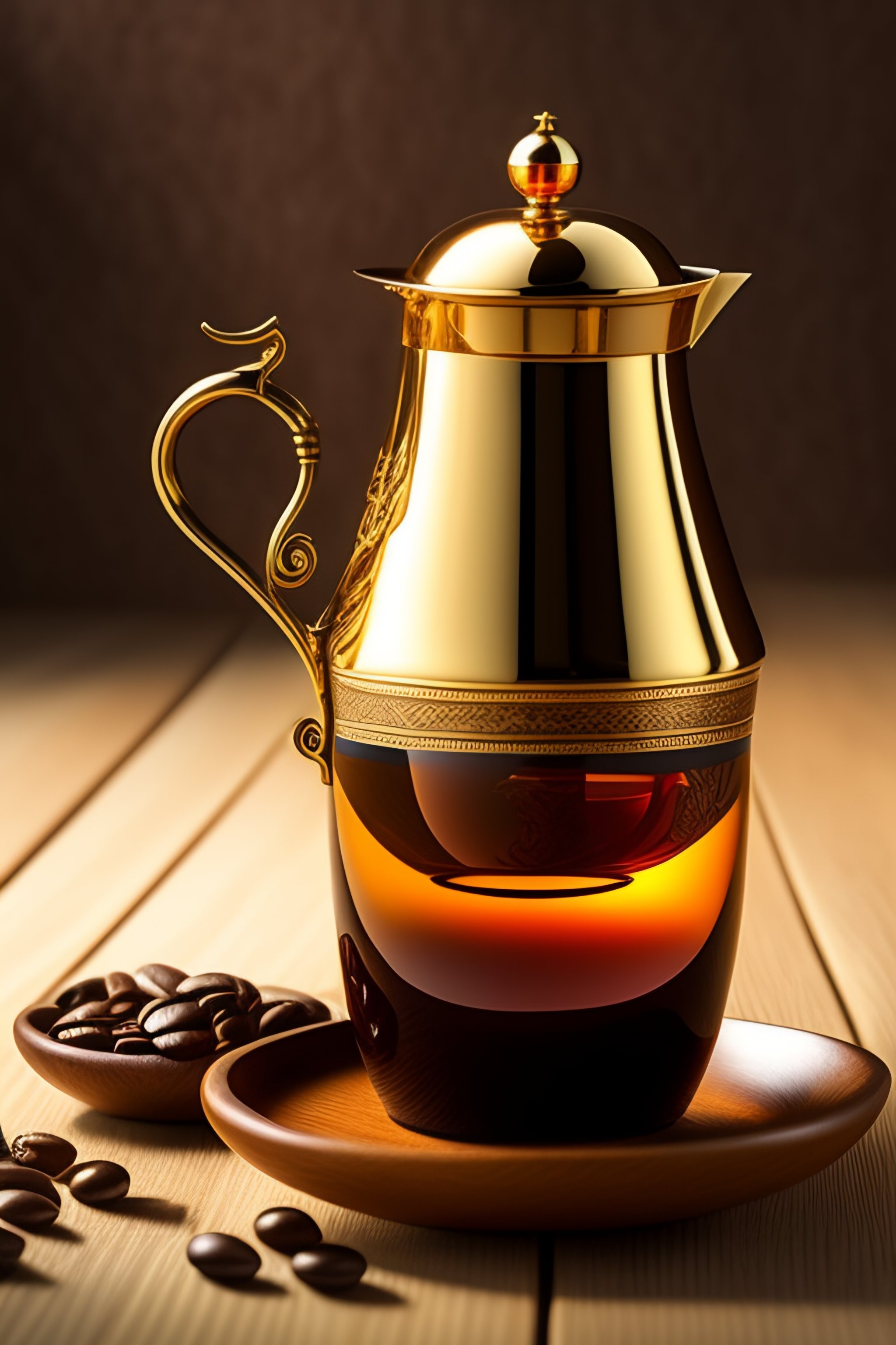 Lexica - A hand holding Coffee Pot 2mm Brass Turkish Greek Arabic ...