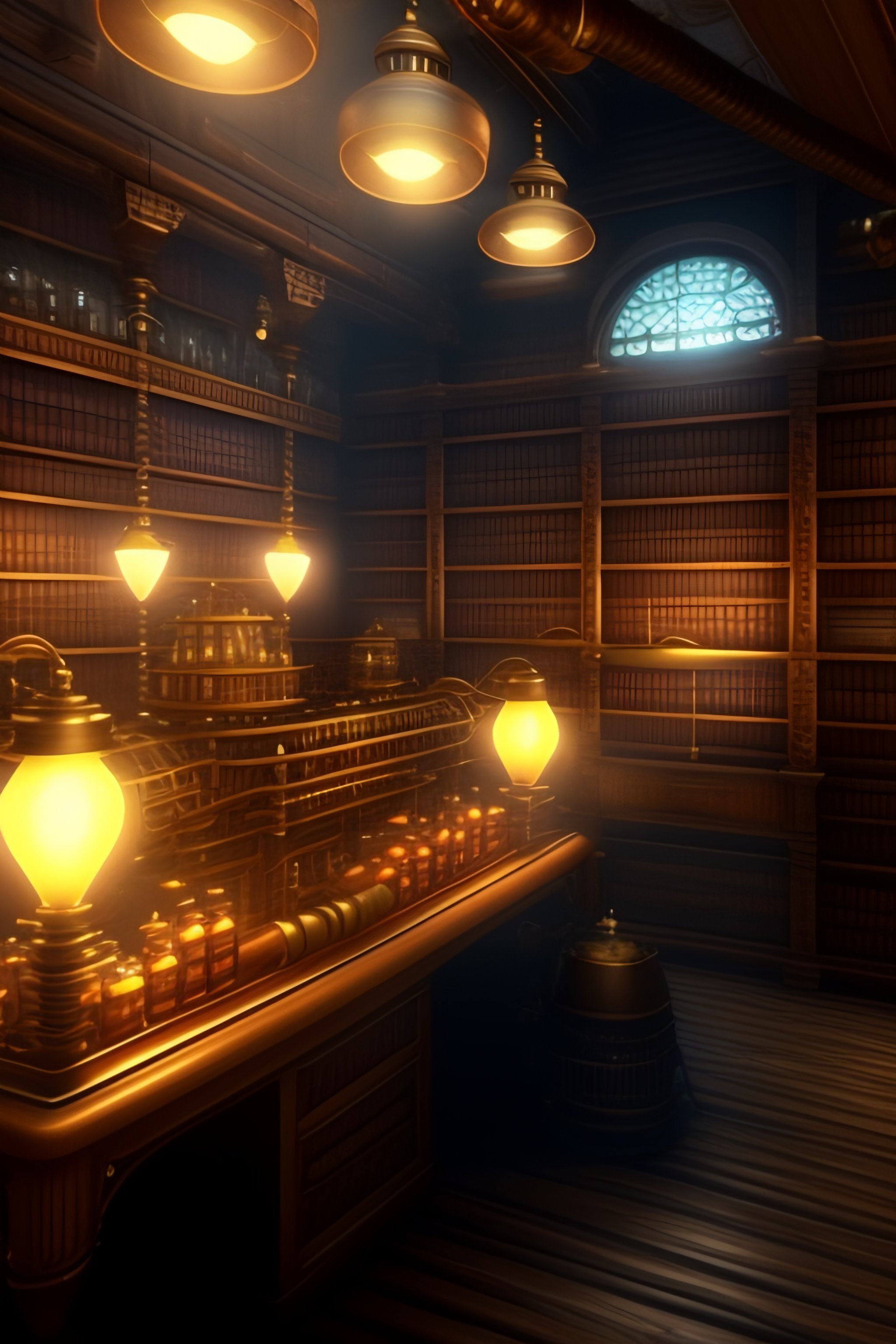 Lexica - Steampunk laboratory and library