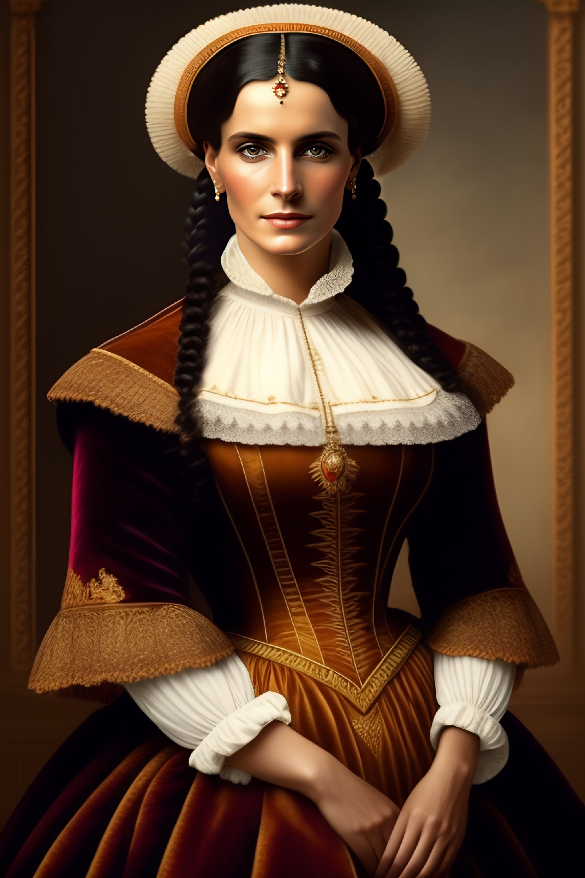 Lexica - Charismatic women dress in 1800 Europe with deepest eyes