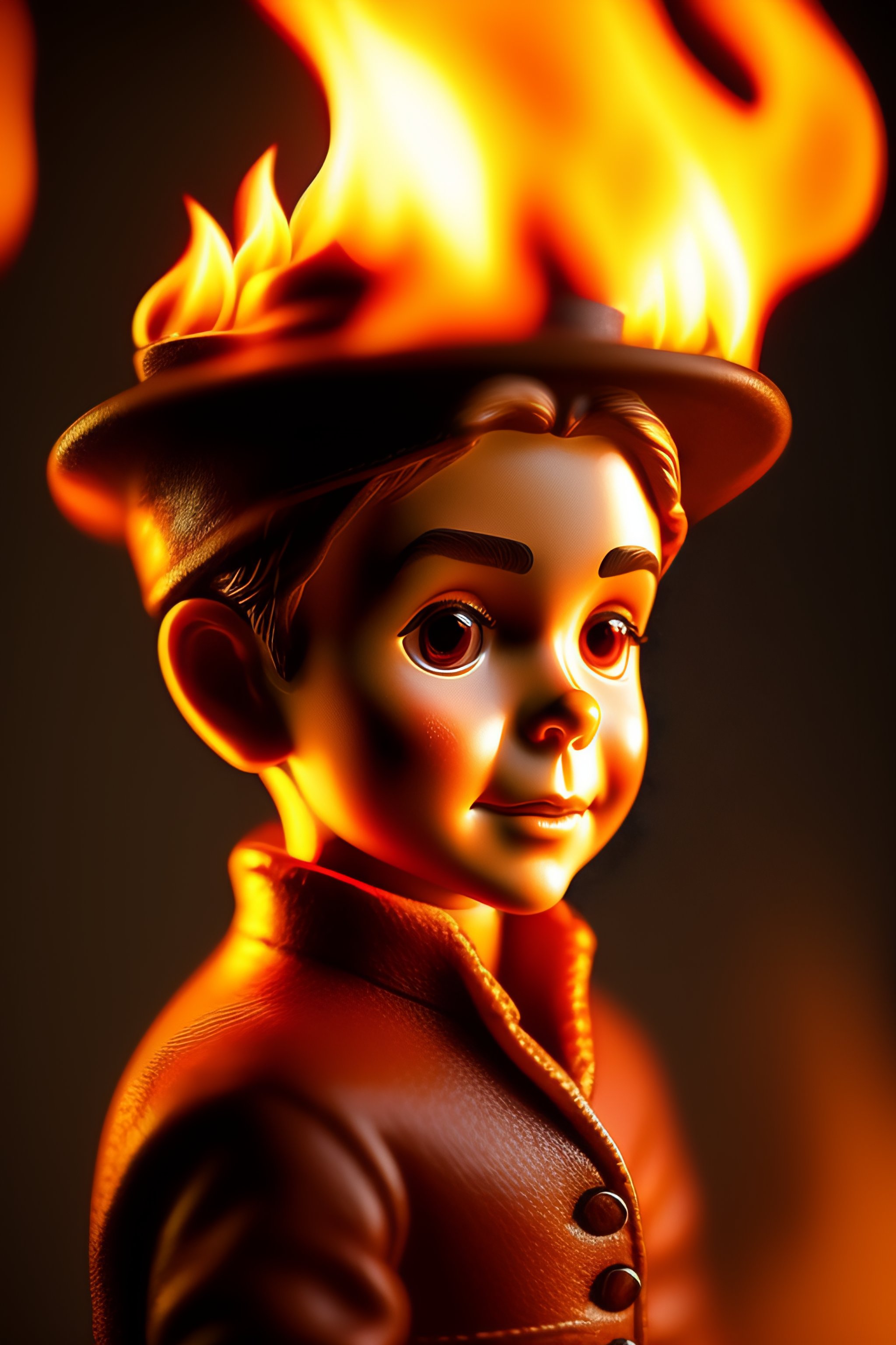 Lexica - Pinocchio made of fire, detailed, ultra-realistic ...