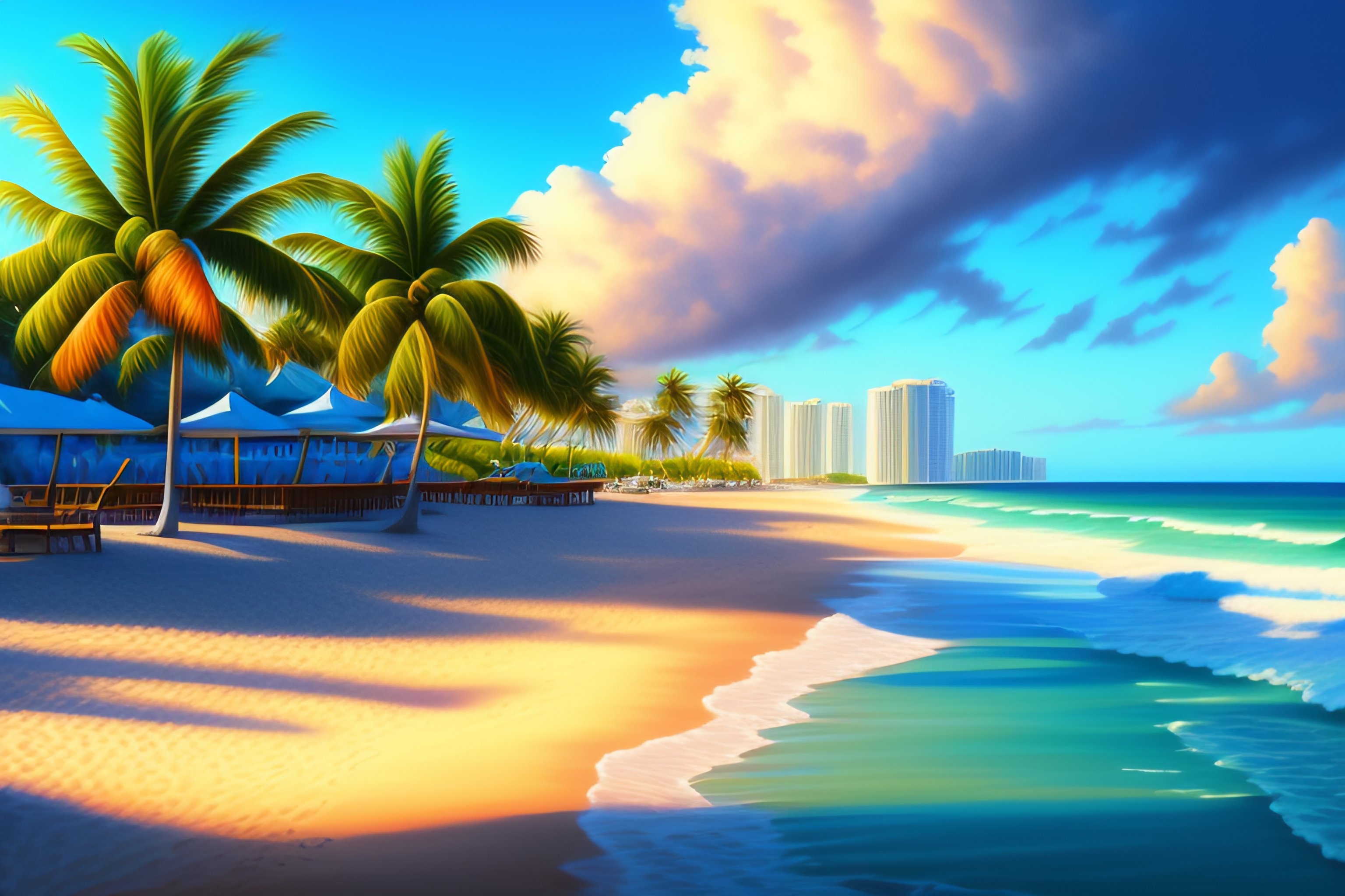 Lexica - A beautiful painting of Fort Lauderdale Florida by greg ...
