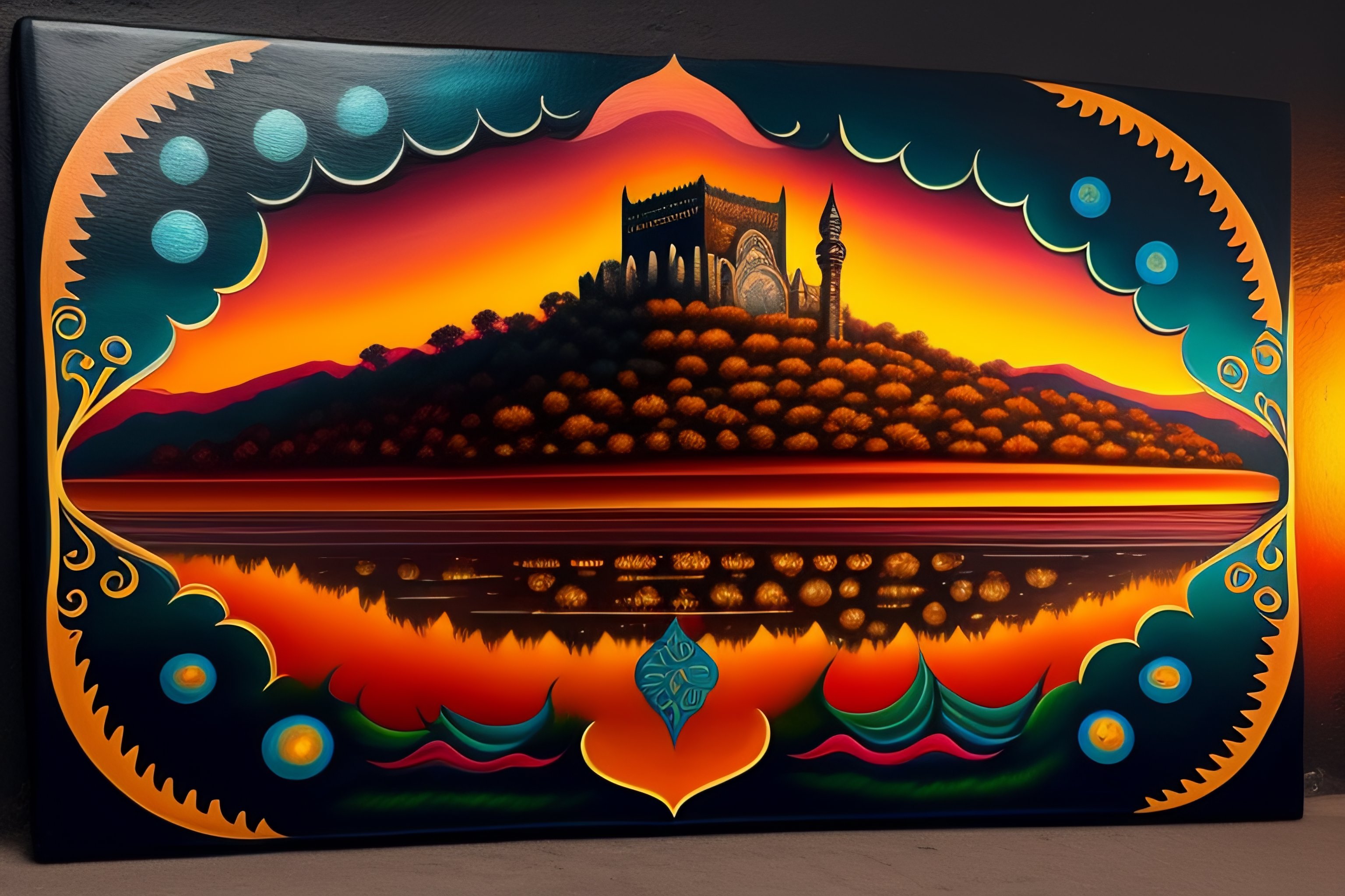 Lexica - Gothic Mexican wall art, hand-painted