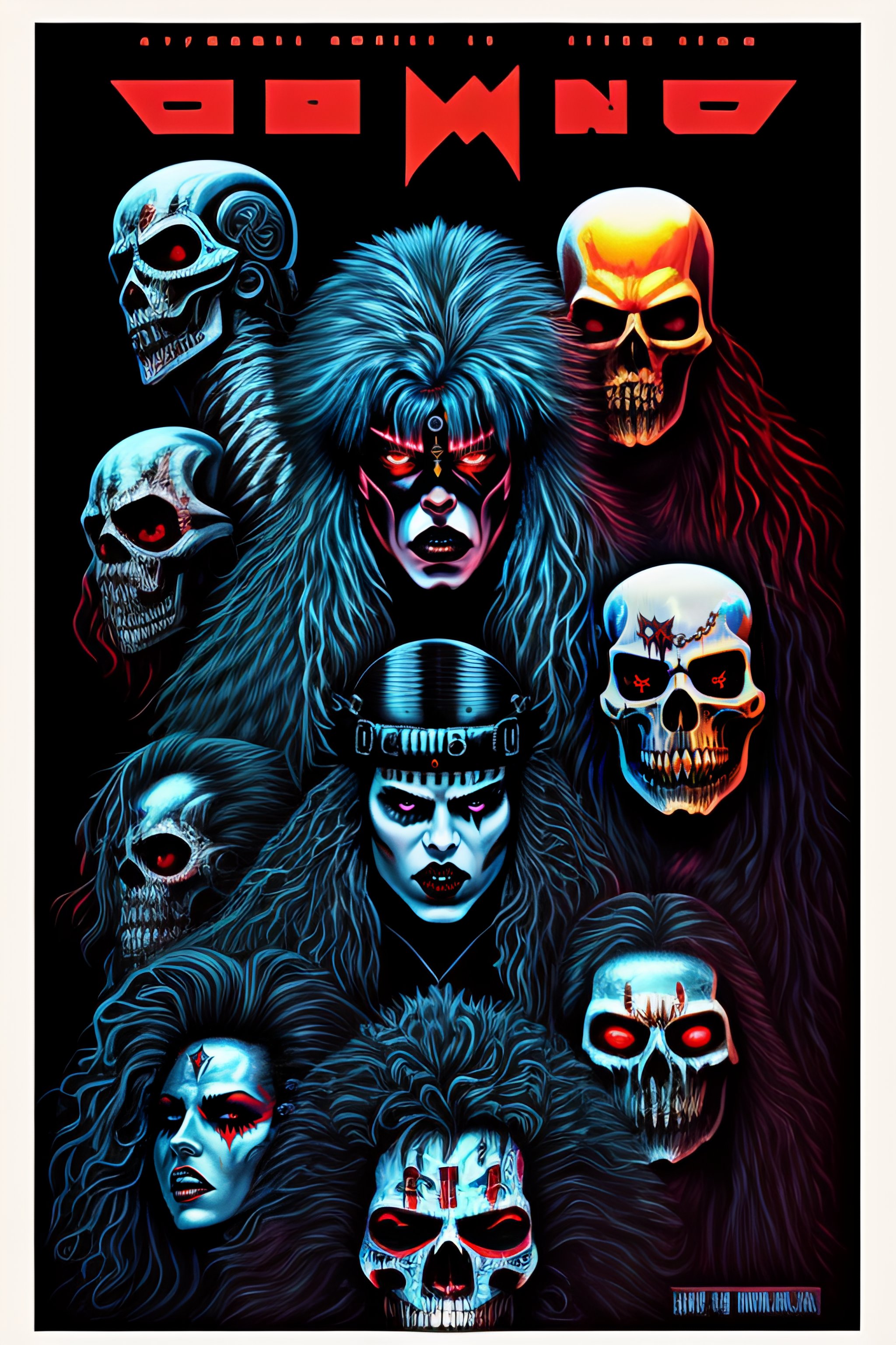 Lexica - Heavy metal art, Scary psycho killer monster, 80s scary horror ...