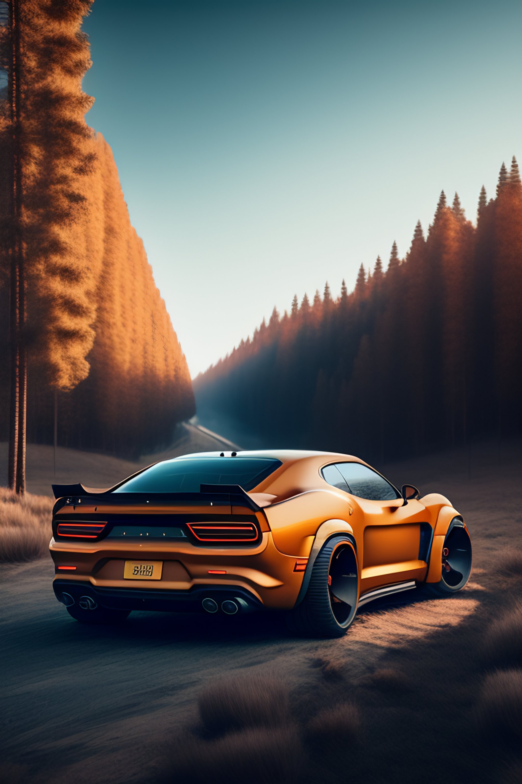 Lexica - Simon stalenhag,8k resoultion,hyper realstic, dodge hellcat ...