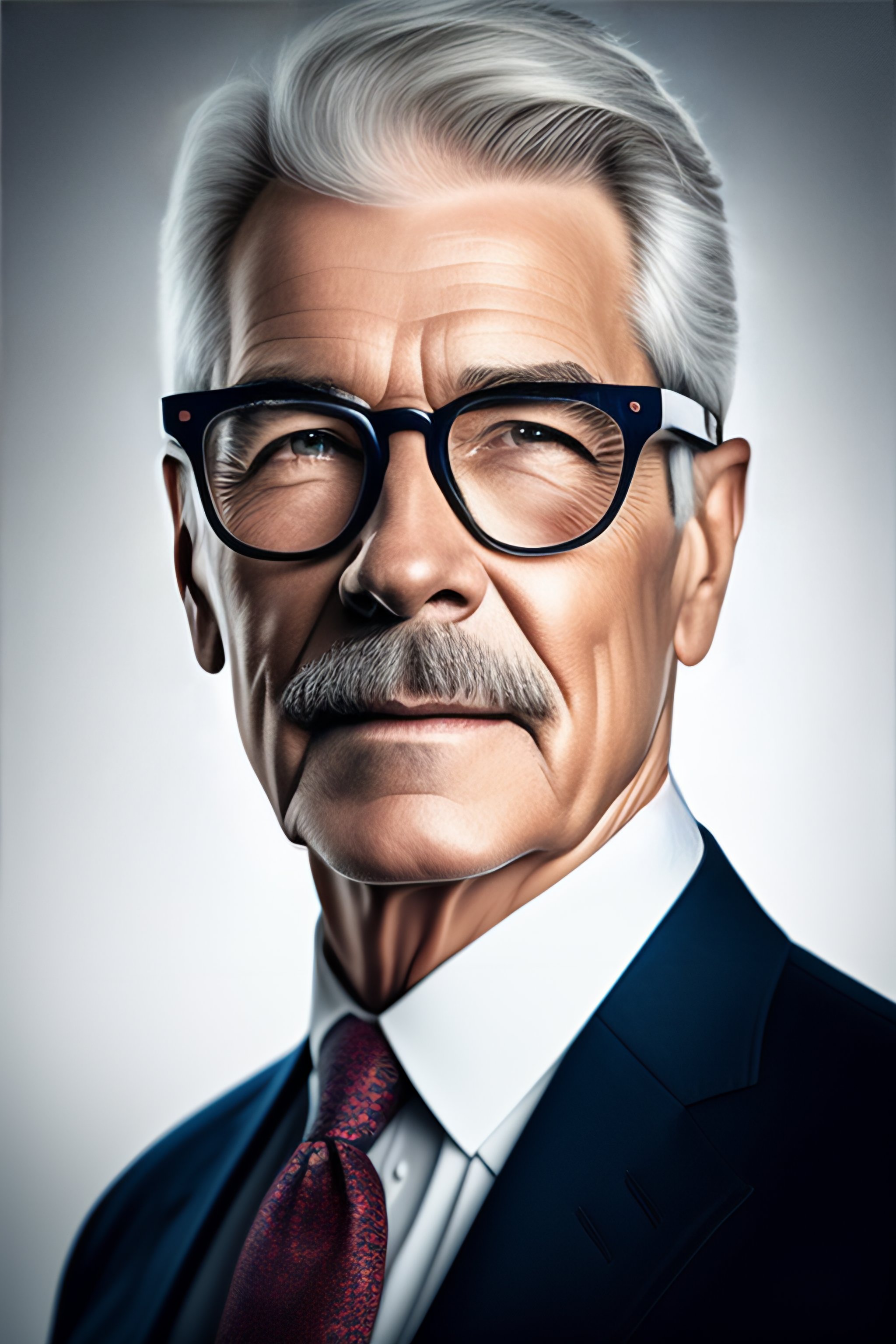 Lexica - Portrait of a 60 year old man, with modern glasses, very ...