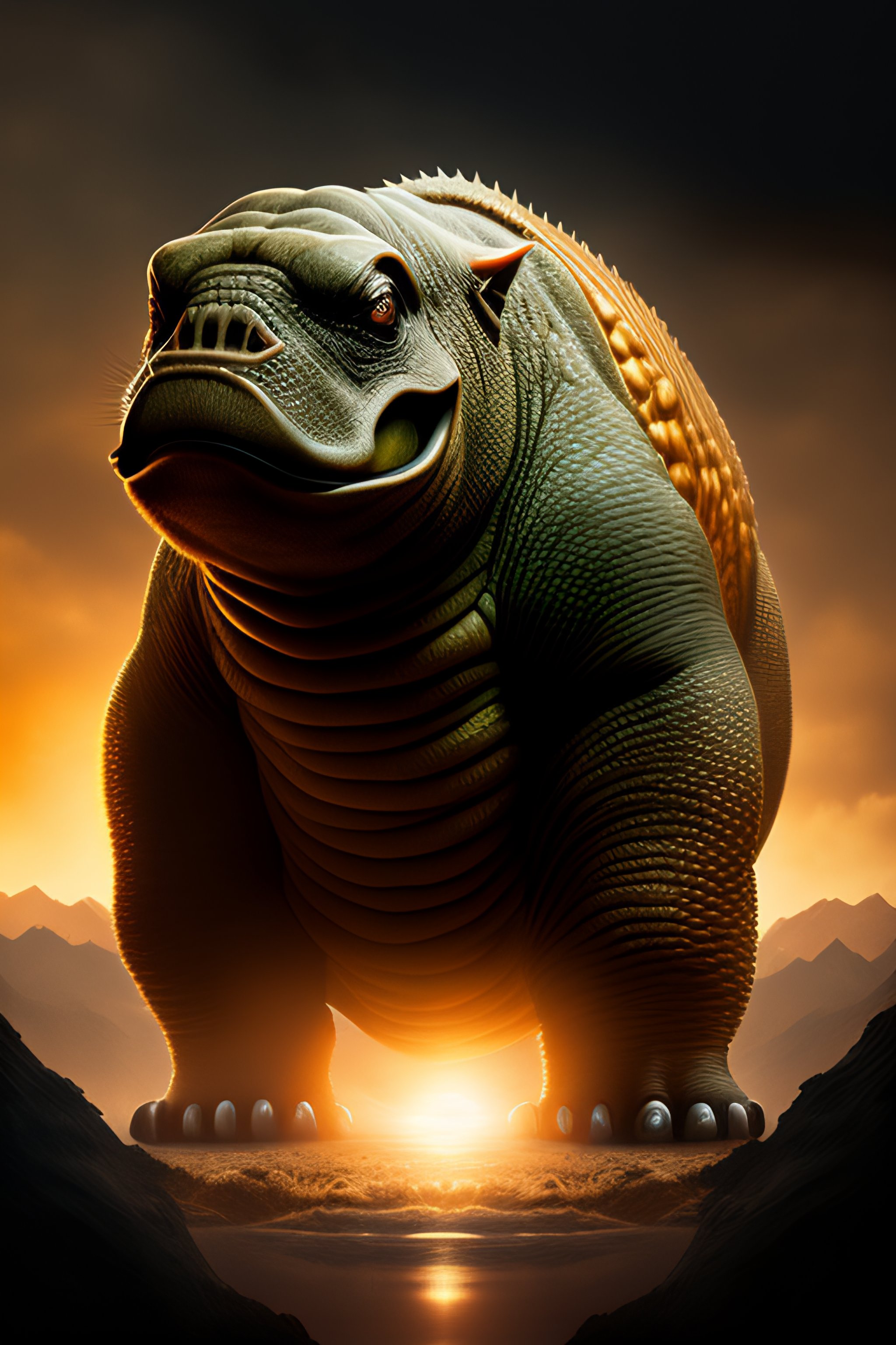 Lexica - Rancor baby portrait